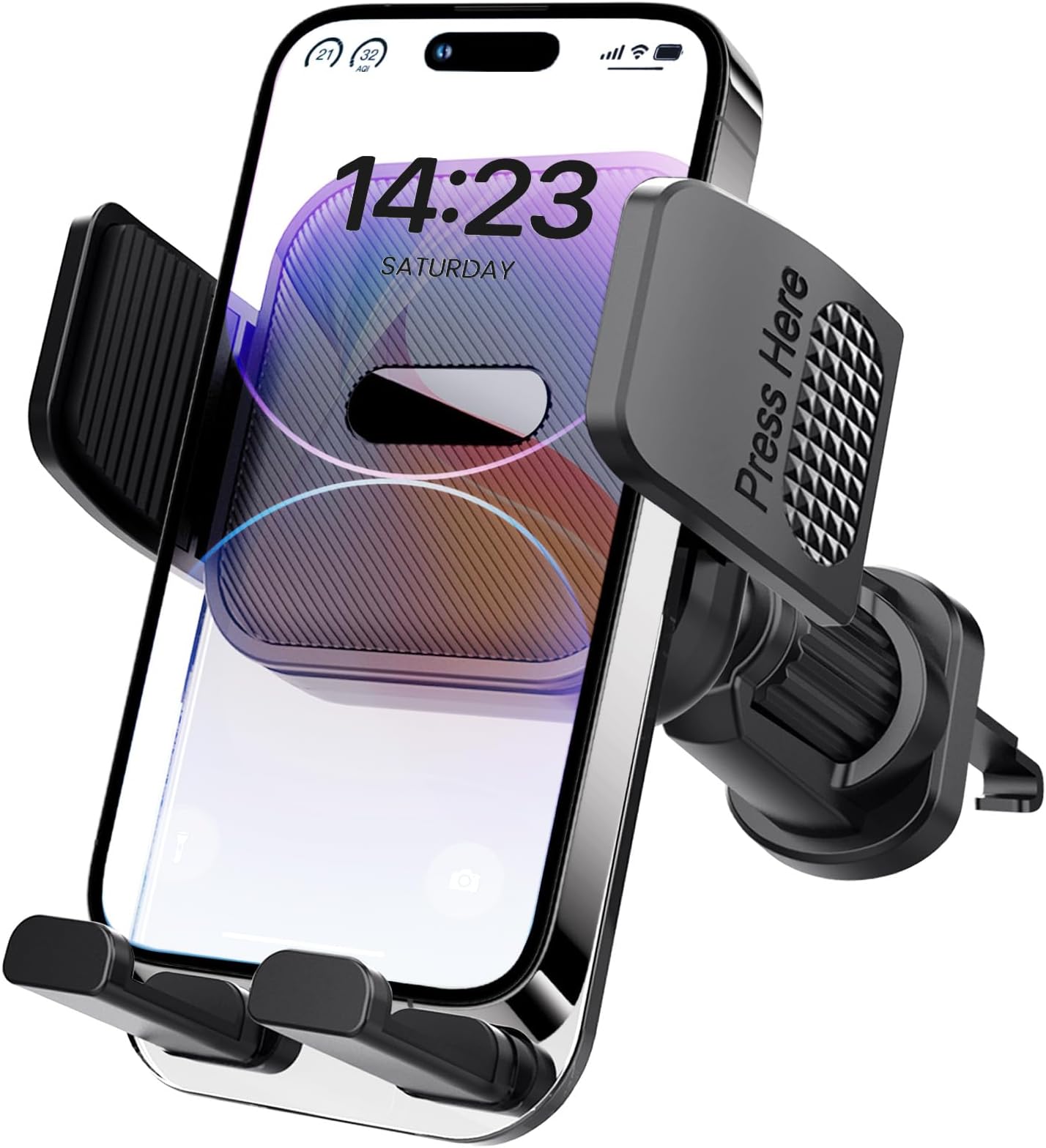 KIROGILY Soporte para Celular Automovil, Porta Celular para Auto de 360 ...