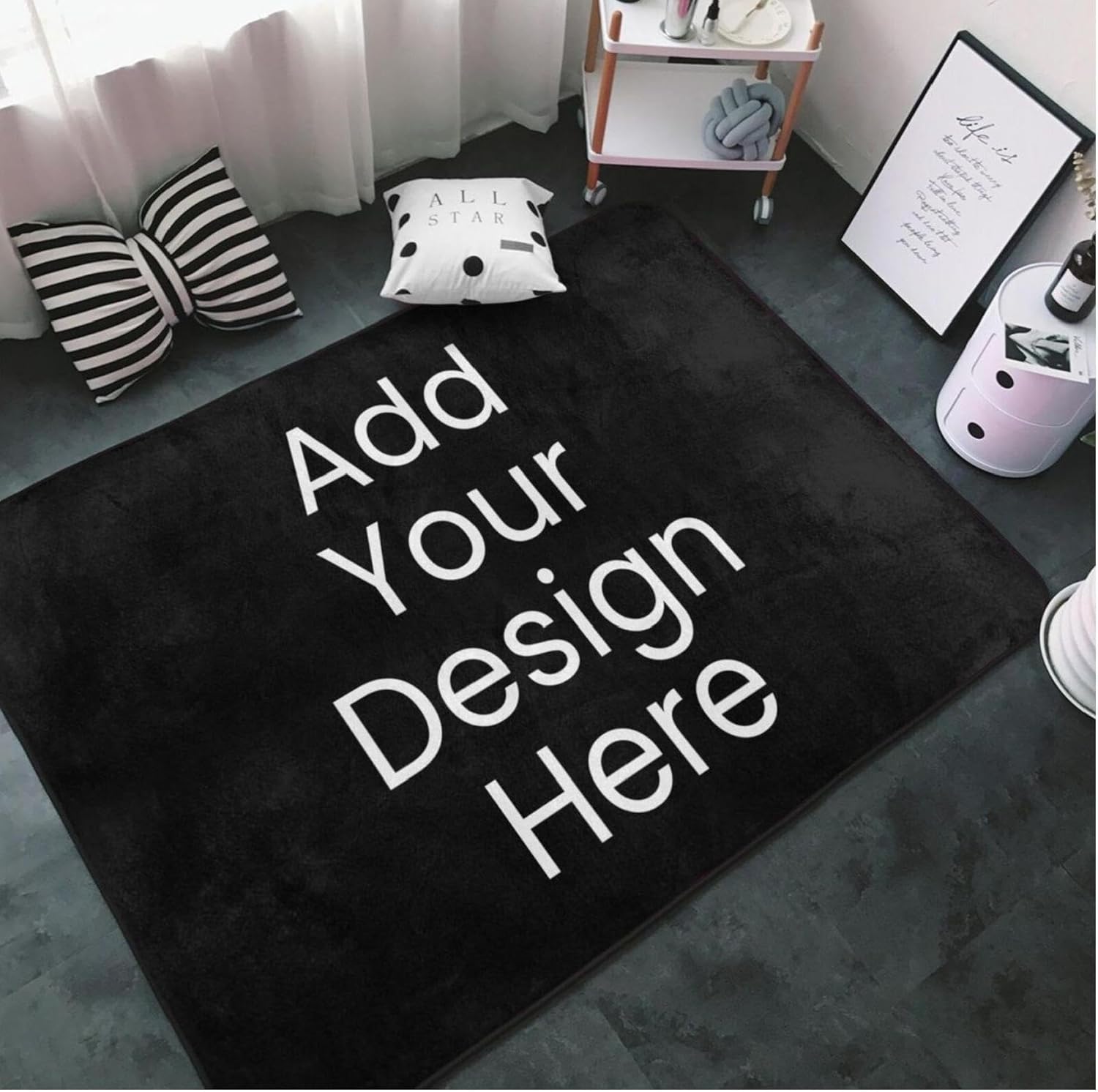 Naispanda Personalized Rug with Image Picture Photo Logo Text Custom ...
