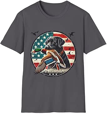 American Flag Hunting Dog, Black lab, Duck Hunting | Amazon.com