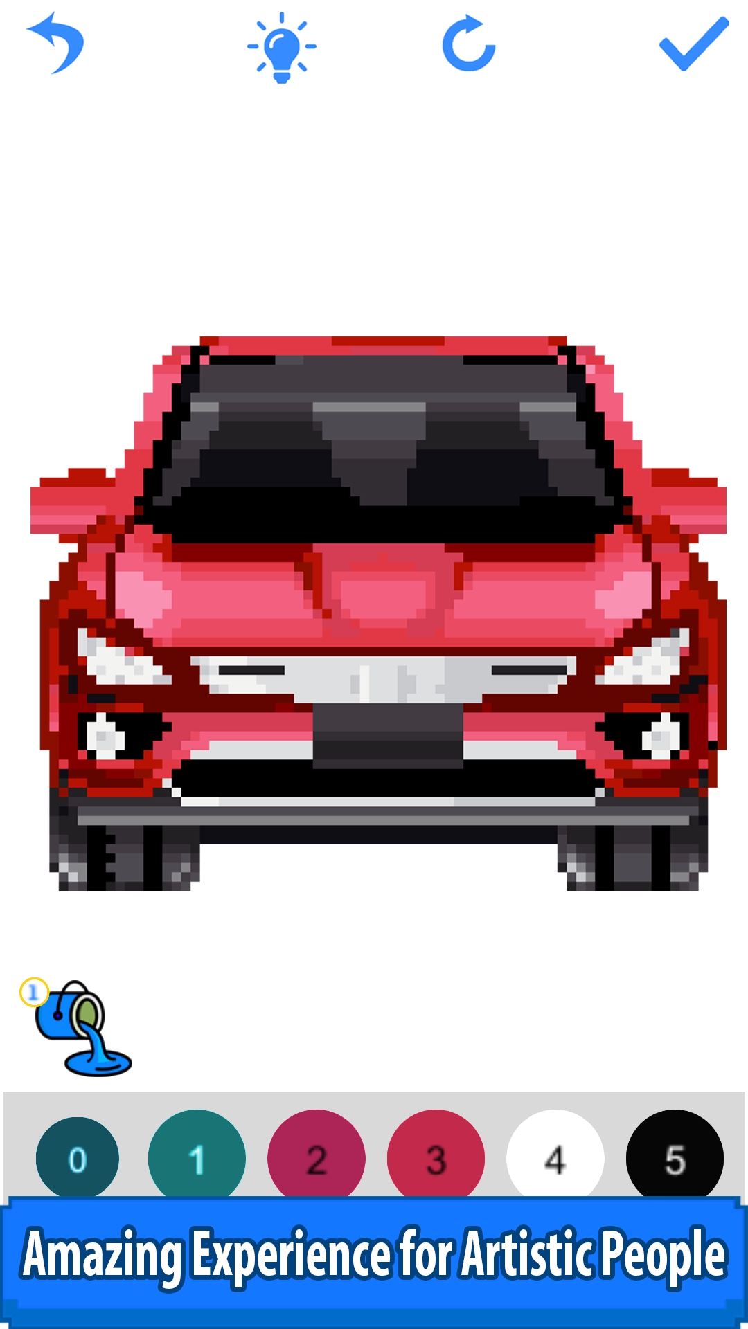 Vehicles Pixel Art Color By Number - Cars, Planes & Bikes Coloring Book ...