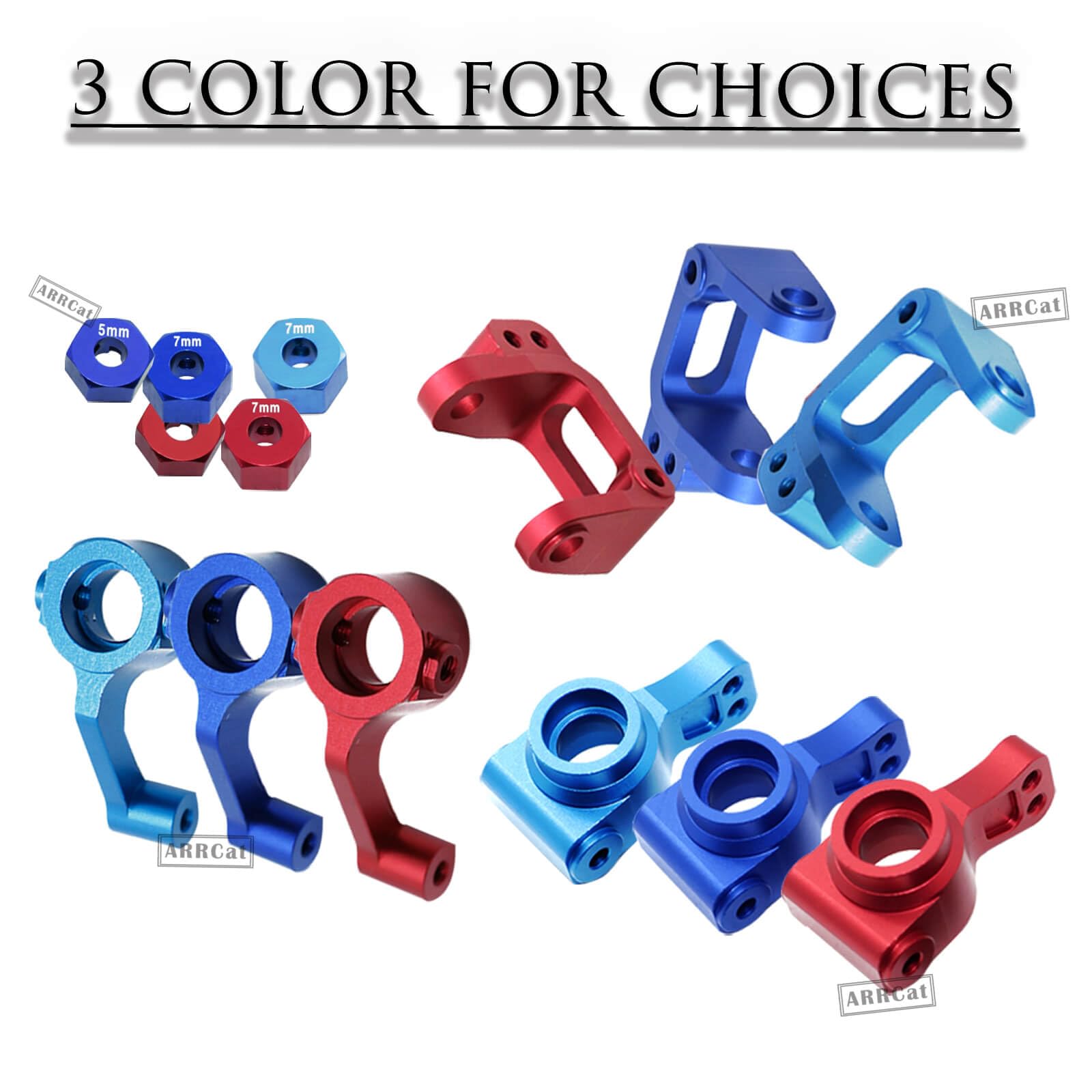 Traxxas Stampede Alloy Caster Block, Steering Blocks, And Rear Stub ...