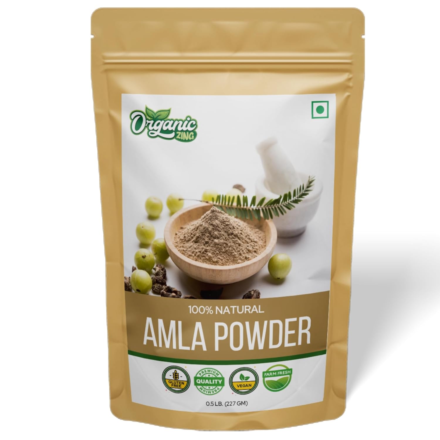 Amazon.com : Organic Zing Amla Powder - Indian Gooseberry for Drinking ...