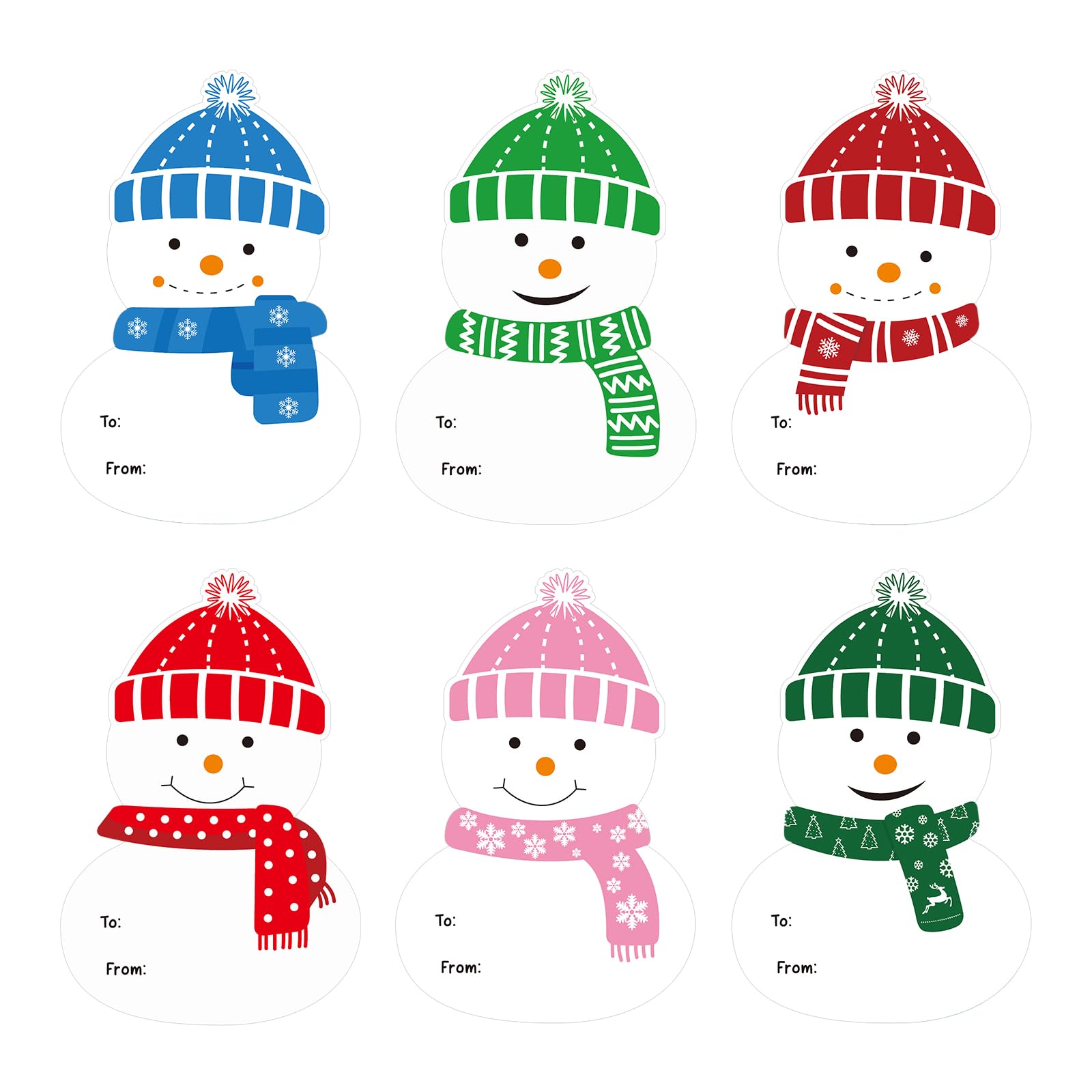 Amazon.com : Anwyll Christmas Gift Name Tags Stickers,Self-Adhesive to ...