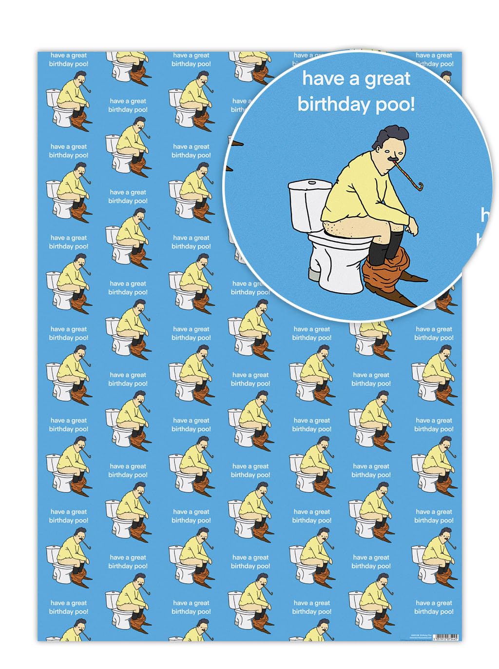Brainbox Candy - 2 Sheets of Funny Rude 'Birthday Poo' Boys Mens ...