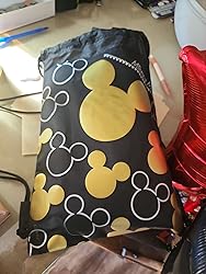Amazon.com | Disney Mickey Mouse Drawstring Backpack 4 Pack ...