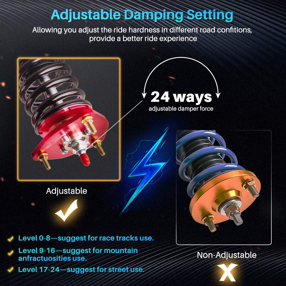 In Car Fan Coilover Strut Suspension Compatible For SUBARU GC8 1993 ...