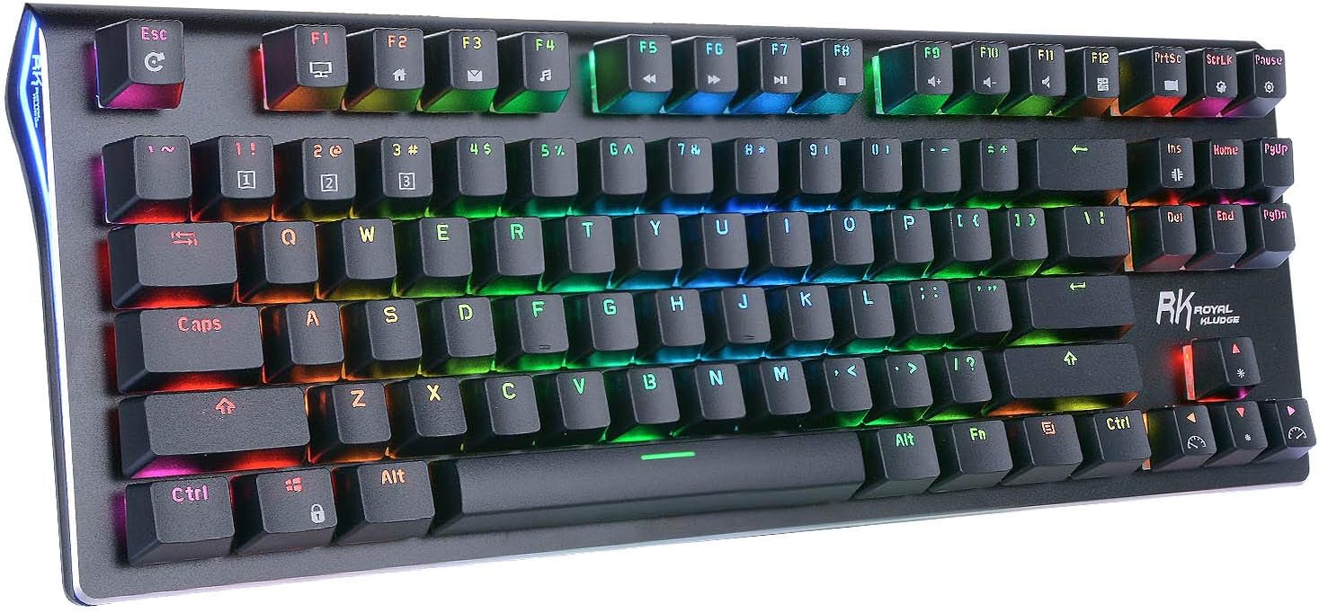 RK Royal KLUDGE G87 RGB LED Backlit Gaming Mechanical Keyboard 87 Key ...