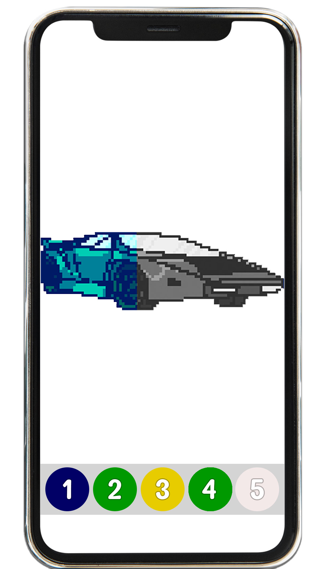 Racing Cars Pixel Art - Paint by Number, Sandbox Coloring Pages:Amazon ...