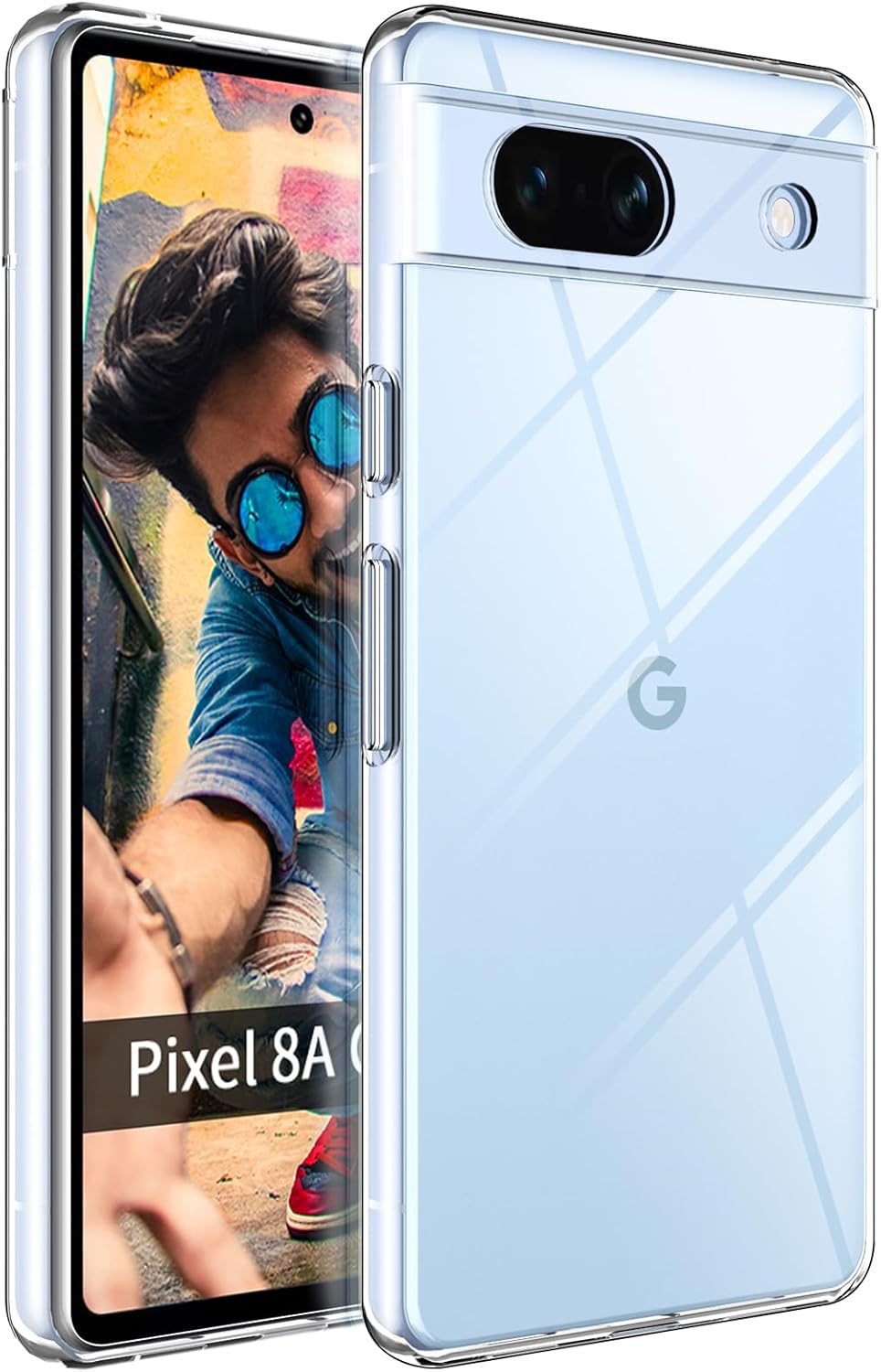 Amazon.com: bokoo Google Pixel 8a Case, Ultra [Slim Thin] Flexible Clear TPU Phone Case for ...