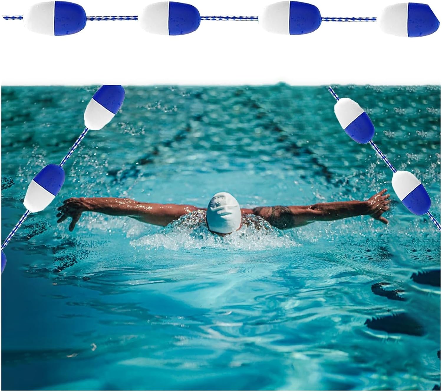 Corde de séparation de sécurité pour piscine, ligne de flottaison en ...