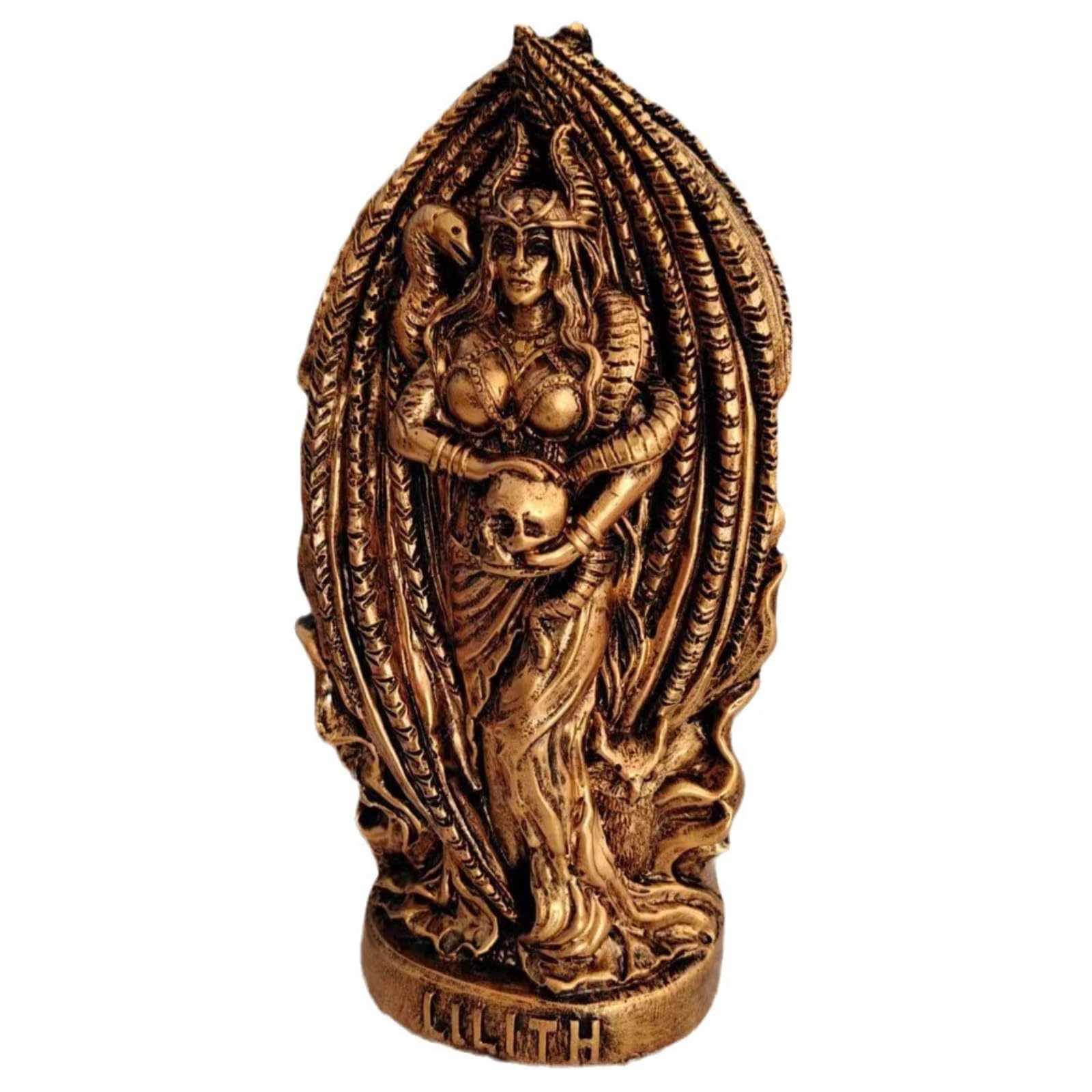 Buy Lilith Resin Statue - Gothic Lilith Sculpture for Altars and op ...
