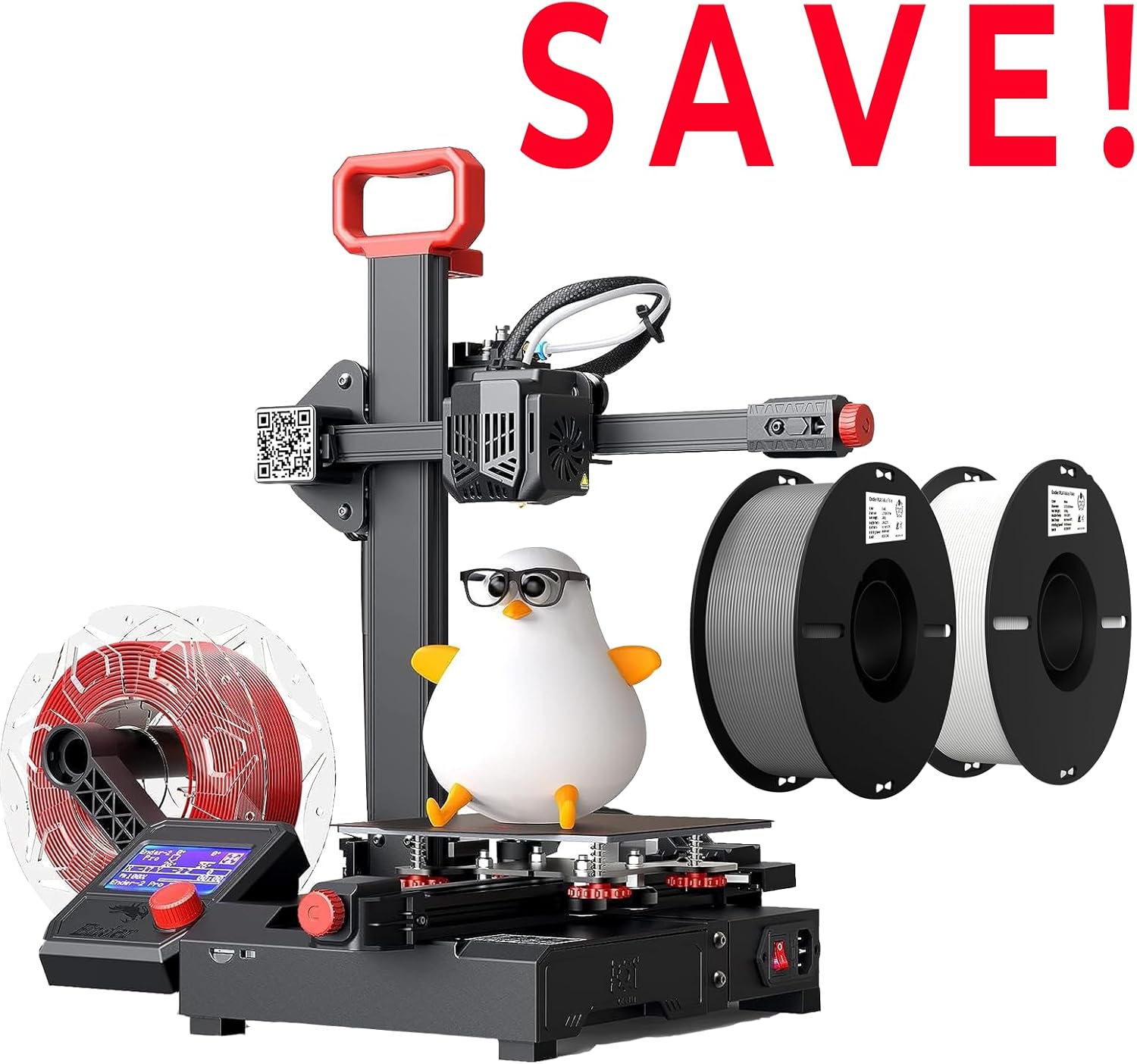 Amazon.com: Creality 3D Printer Ender 2 Pro for Beginner Bundle with ...