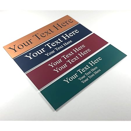 Amazon.com: Office Desk Name Plate or Wall/Door Sign - 2x8 or 2x10 ...