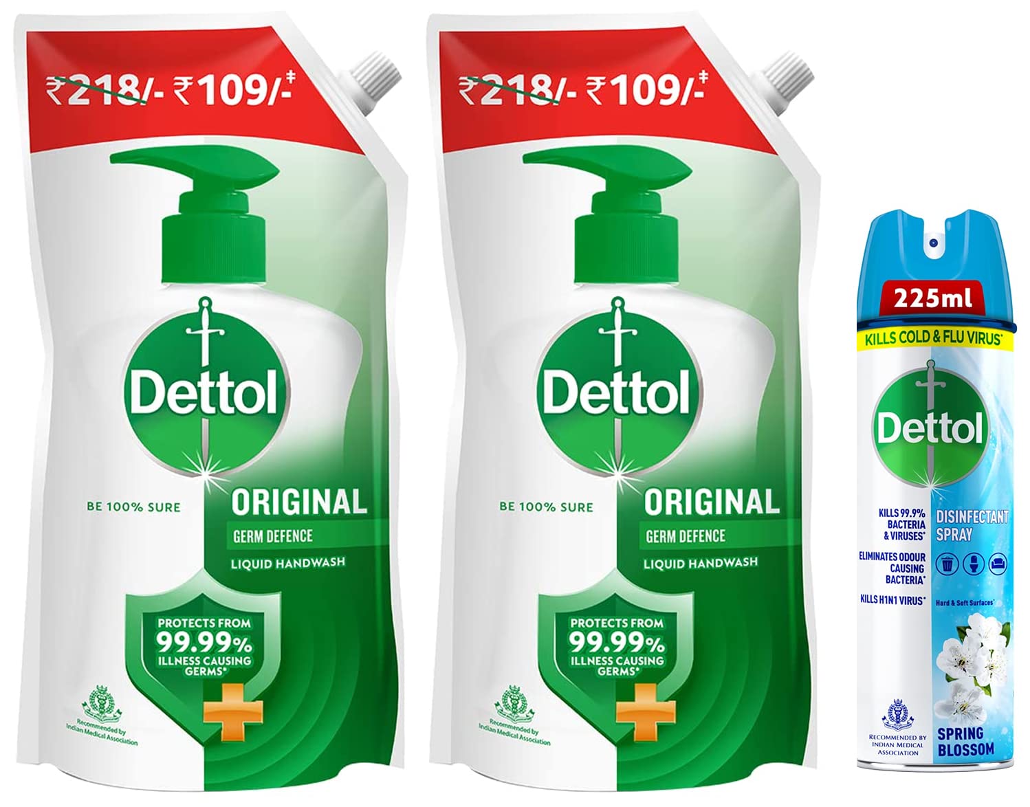 Dettol Disinfectant Sanitizer Spray Bottle & Viruses | Germ Kill on ...