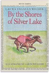 Amazon.com: By The Shores Of Silver Lake Book Cover Canvas Wall Art ...