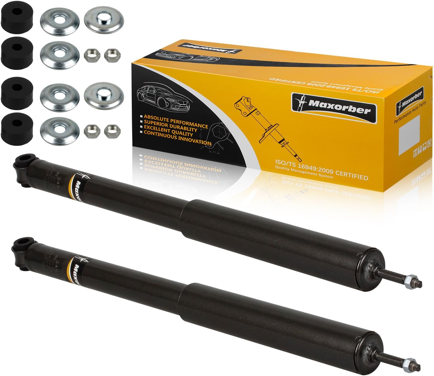 Amazon.com: Maxorber 2pcs Rear Set Shocks Struts Absorber Compatible ...