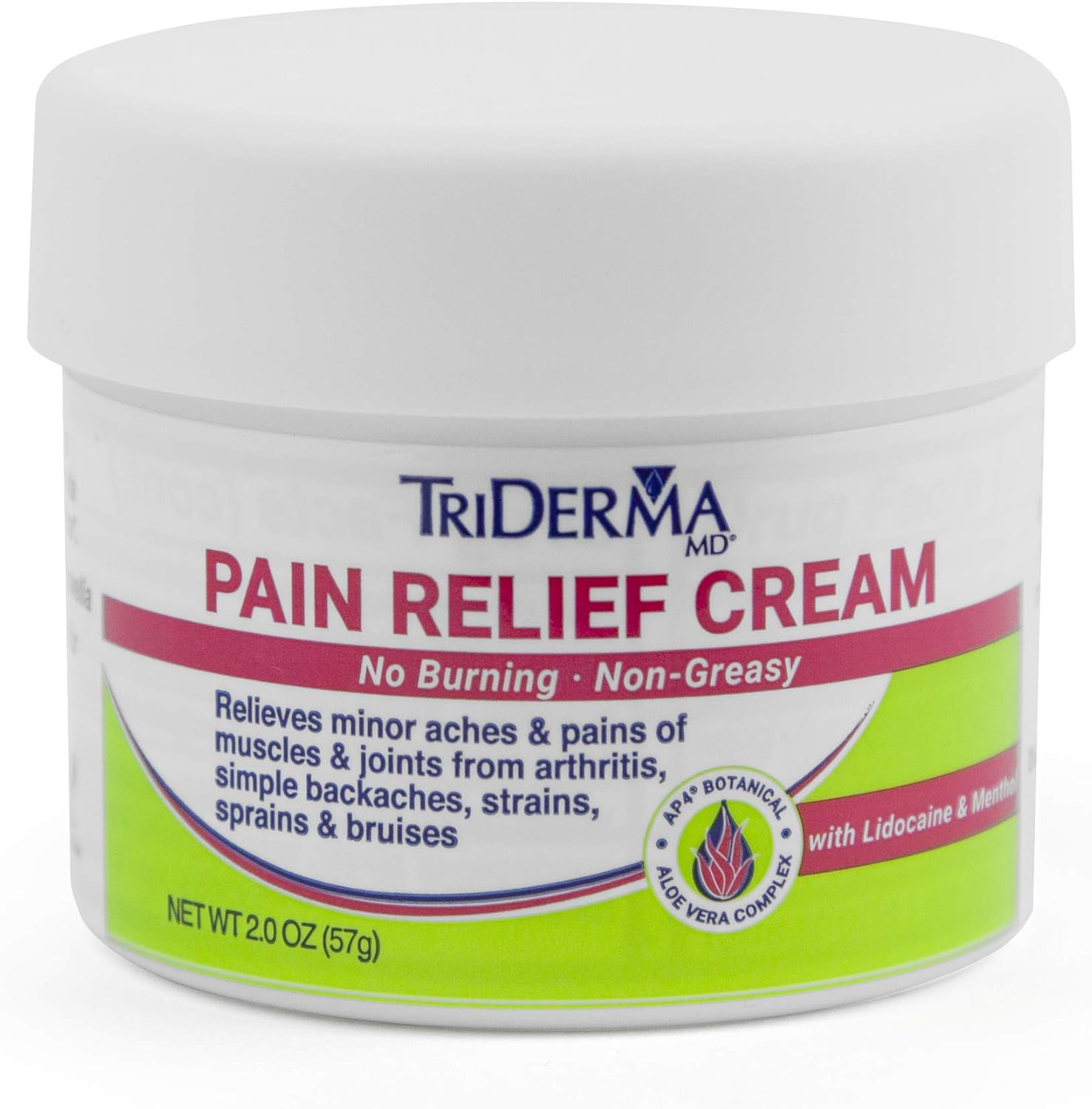 Amazon.com: TriDerma Pain Relief Cream Maximum Strength, FSA Eligilbe ...