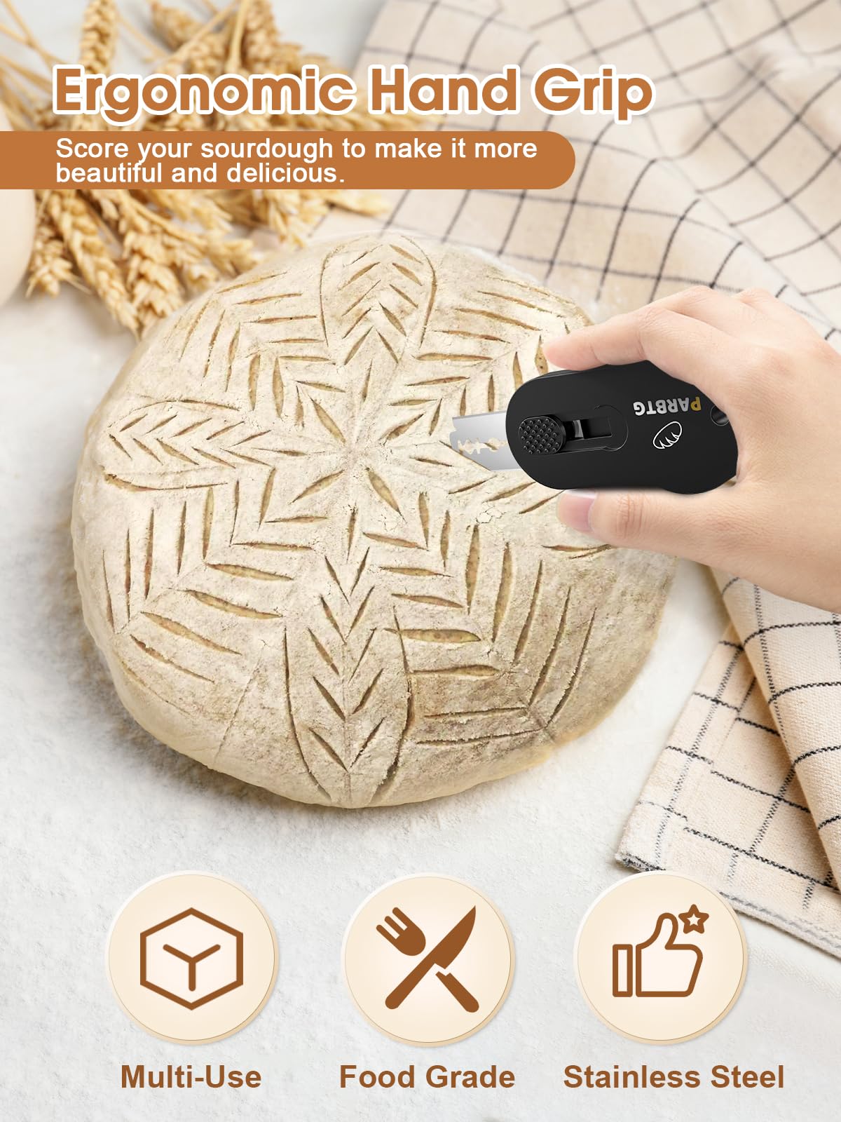 Snapklik.com : Extractable & Magnetic Bread Lame Dough Scoring Tool ...