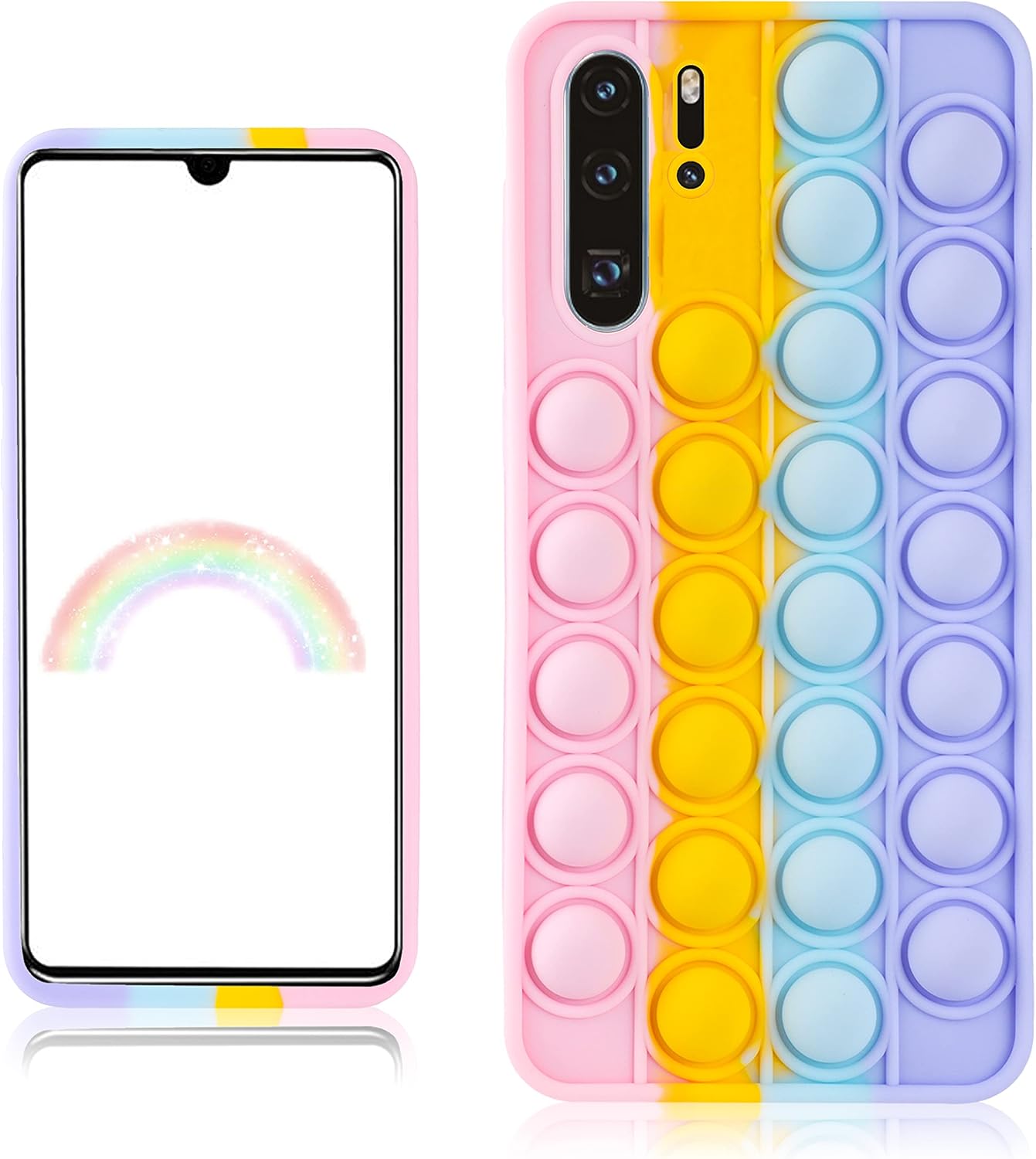 Qerrassa Color Bubble Silikon Hülle für Huawei P30,Fälle Spaß Entwerfen ...