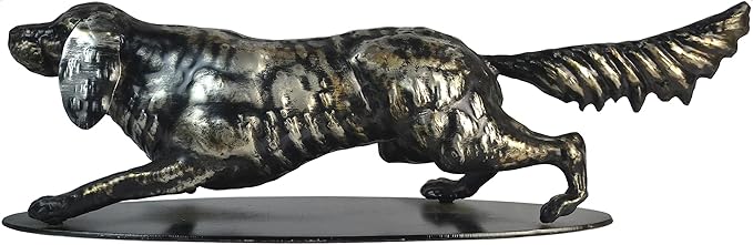 Amazon.com: CLYB Metal Dog Statues,21.2" L x 6.6" H Handmade Dog ...