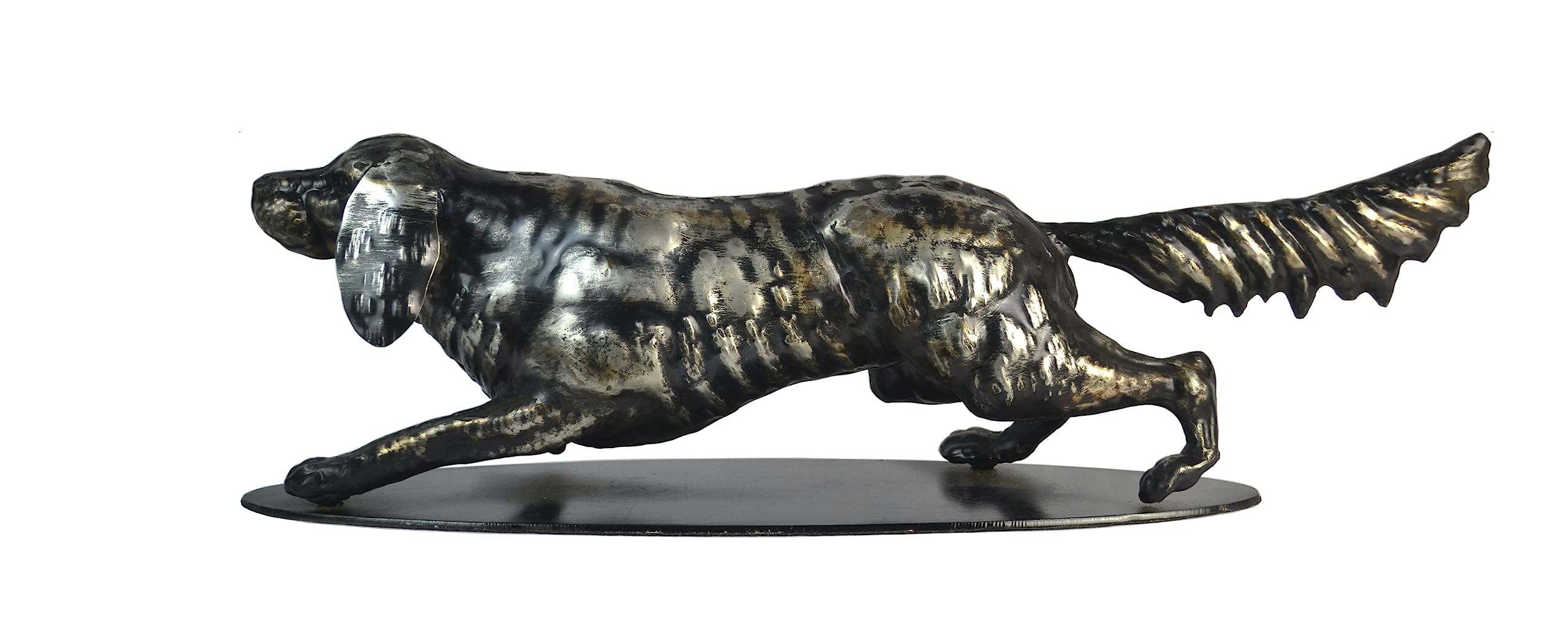 Amazon.com: CLYB Metal Dog Statues,21.2" L x 6.6" H Handmade Dog ...
