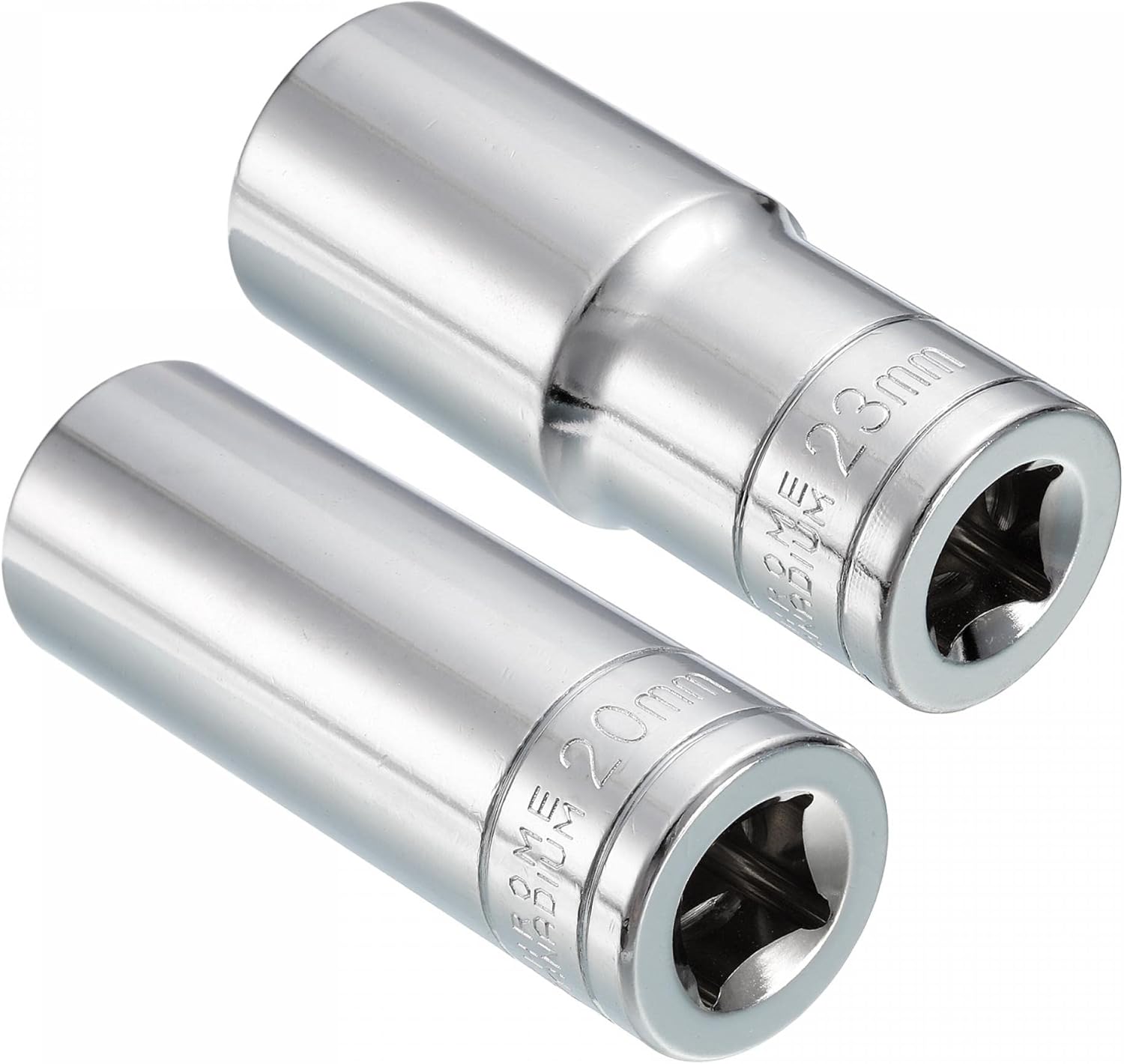 Amazon.com: uxcell 1/2-inch Drive by 20mm & 23mm Deep Socket Set of 2 ...