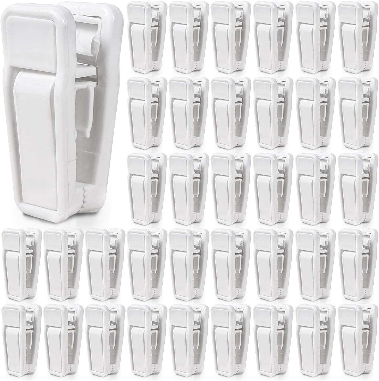 Amazon.com: The Basics Multi-Purpose Hanger Clips, 24 Count : Home ...