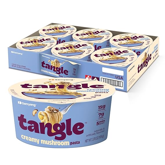 Amazon.com : Tangle - Creamy Mushroom Pasta Bowl 3.70 oz (105g) x 6 ...
