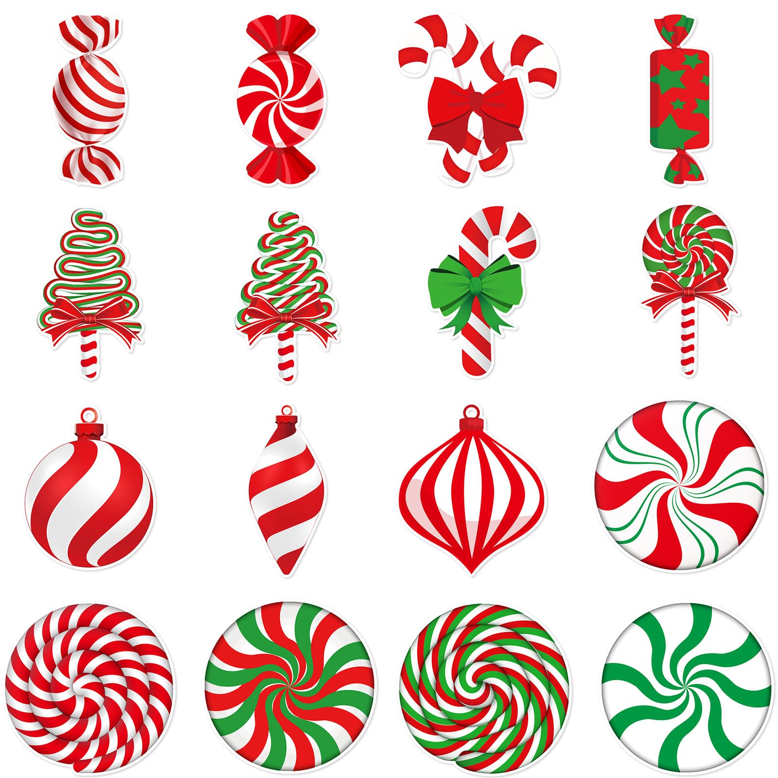 Snapklik.com : 80 Pcs Christmas Candy Decorations Candy Bulletin Board ...