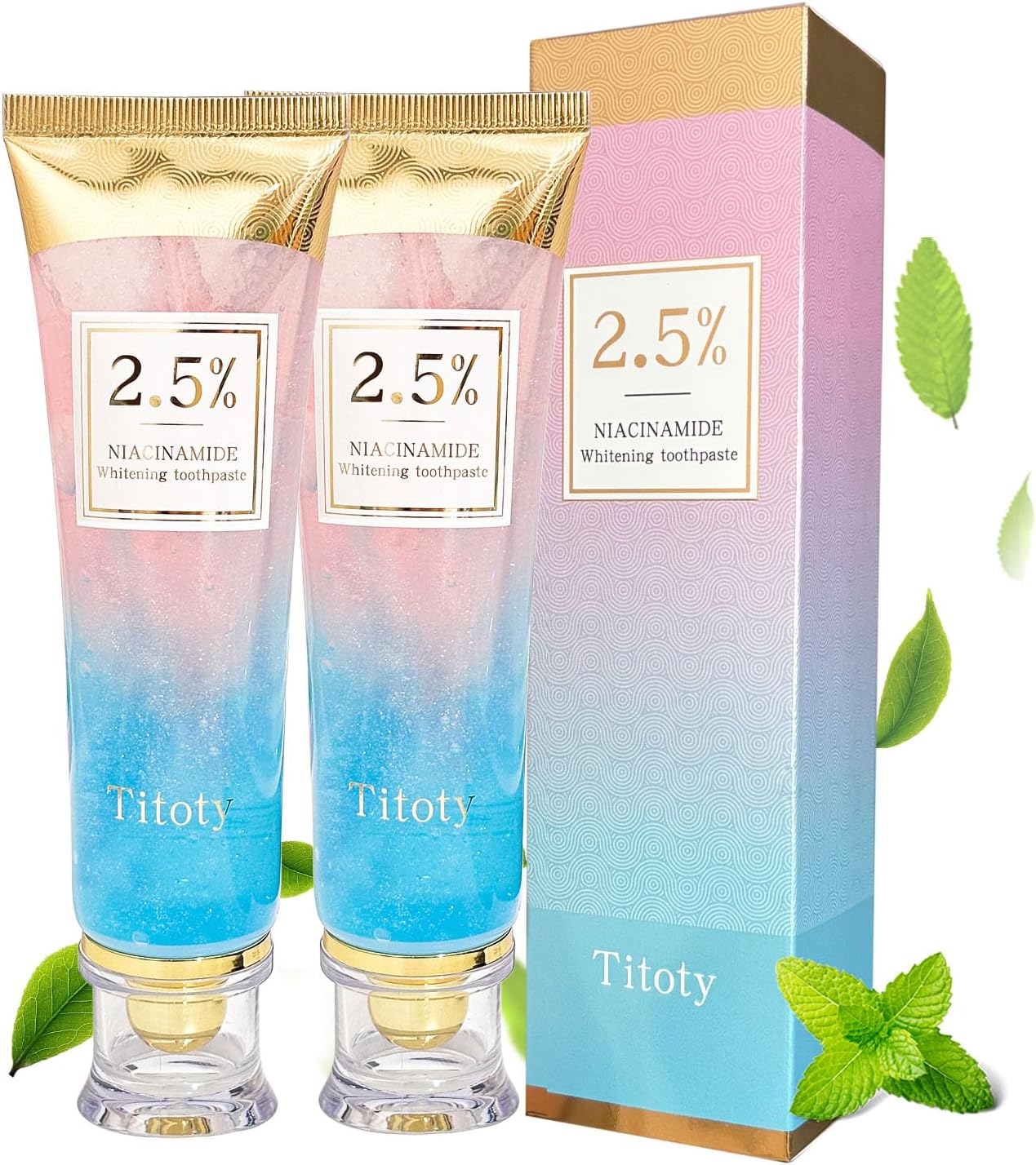 Amazon.com : 2pcs Niacinamide Whitening Toothpaste, 2.5% Niacinamide Intensive Whitening ...