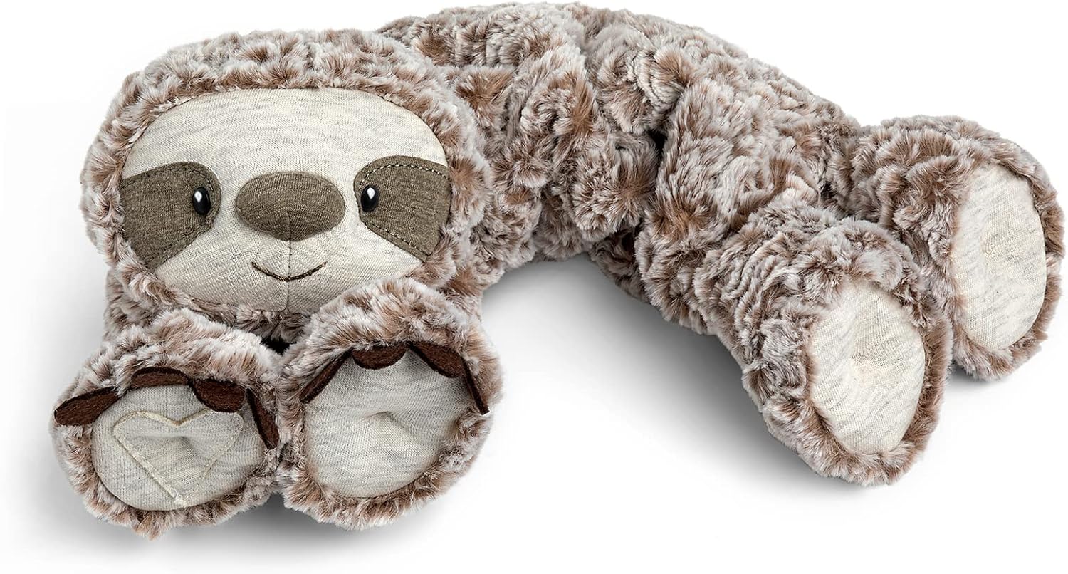 DEMDACO Heartful Hugs Perezoso Marrón 6 pulgadas con peso para el ...