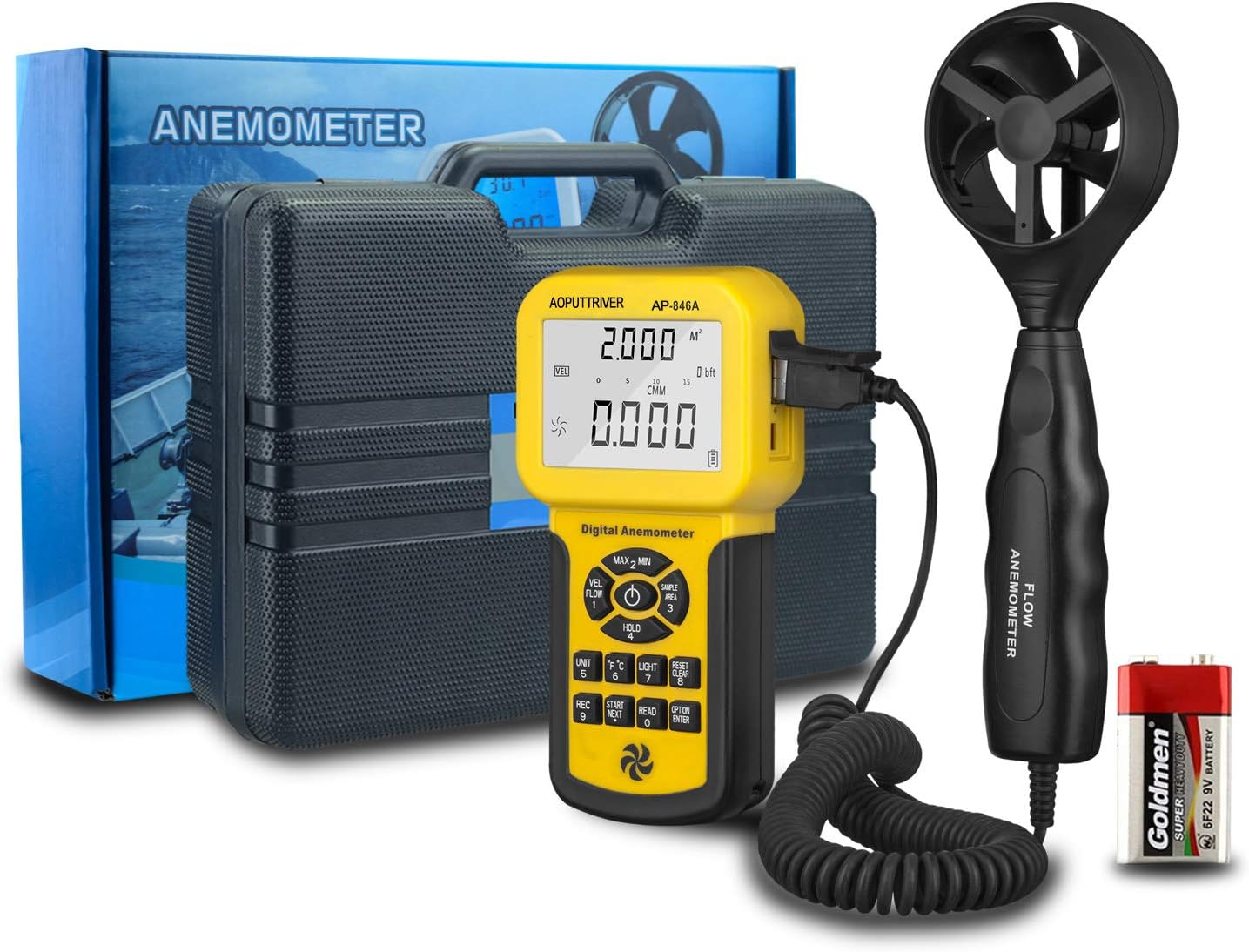 Amazon.com: Extech AN100 CFM/CMM Mini Thermo-Anemometer : Industrial ...