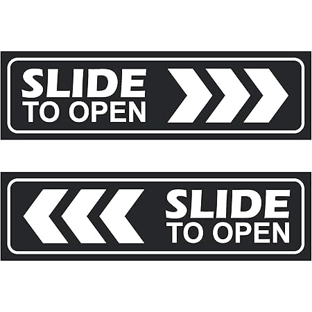 Anne Print Solutions® Slide to Open Stickers and Push Pull Stickers for ...