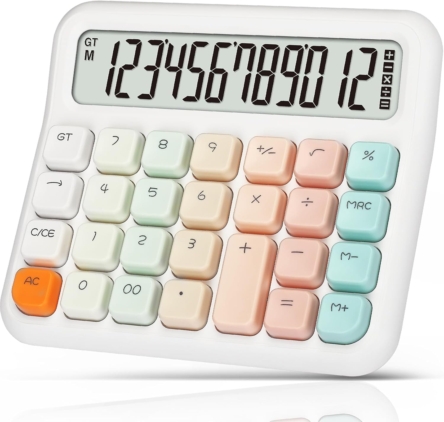 Amazon.com : Pendancy Calculators Desktop 12 Digit, Gradient Pink Cute ...