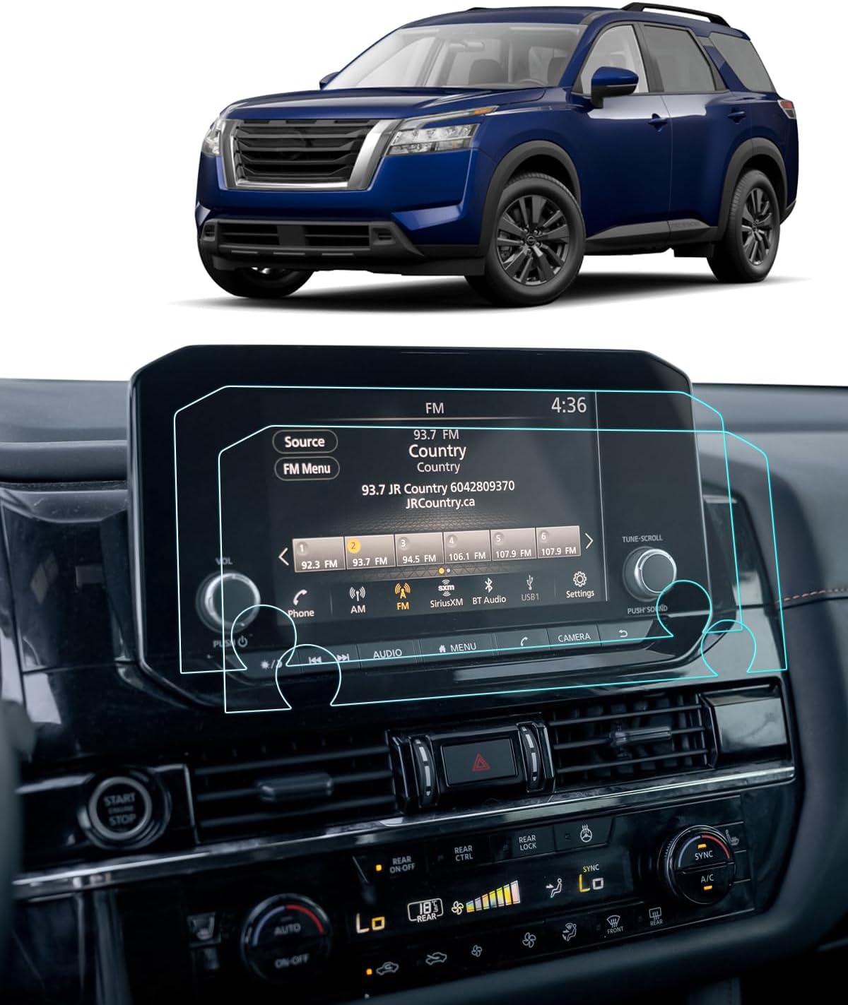 Amazon.com: SHAOHAO 2 PCS for 2025 Nissan Frontier Screen Protector Fit ...