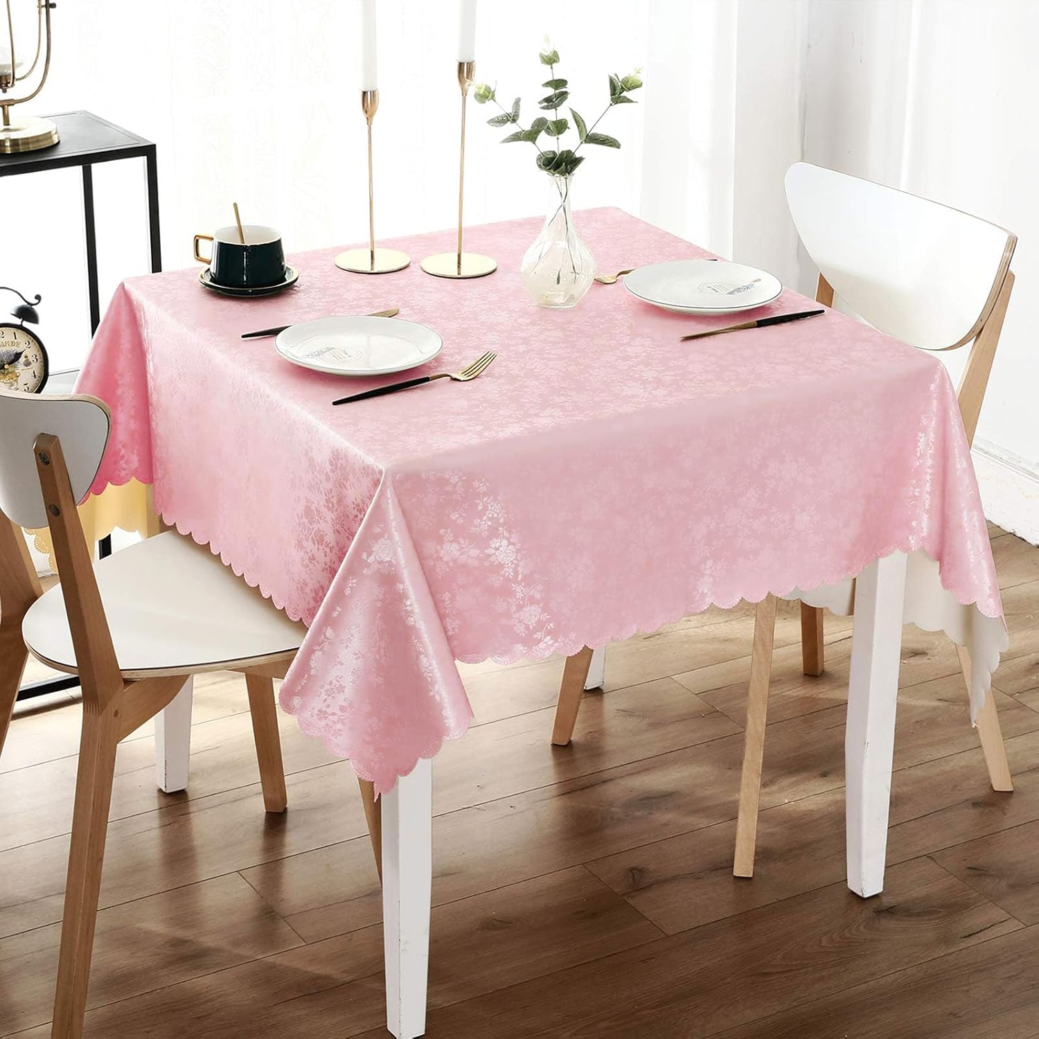 Amazon.com: Smiry Rectangle Table Cloth, Waterproof Heavy Duty Vinyl ...
