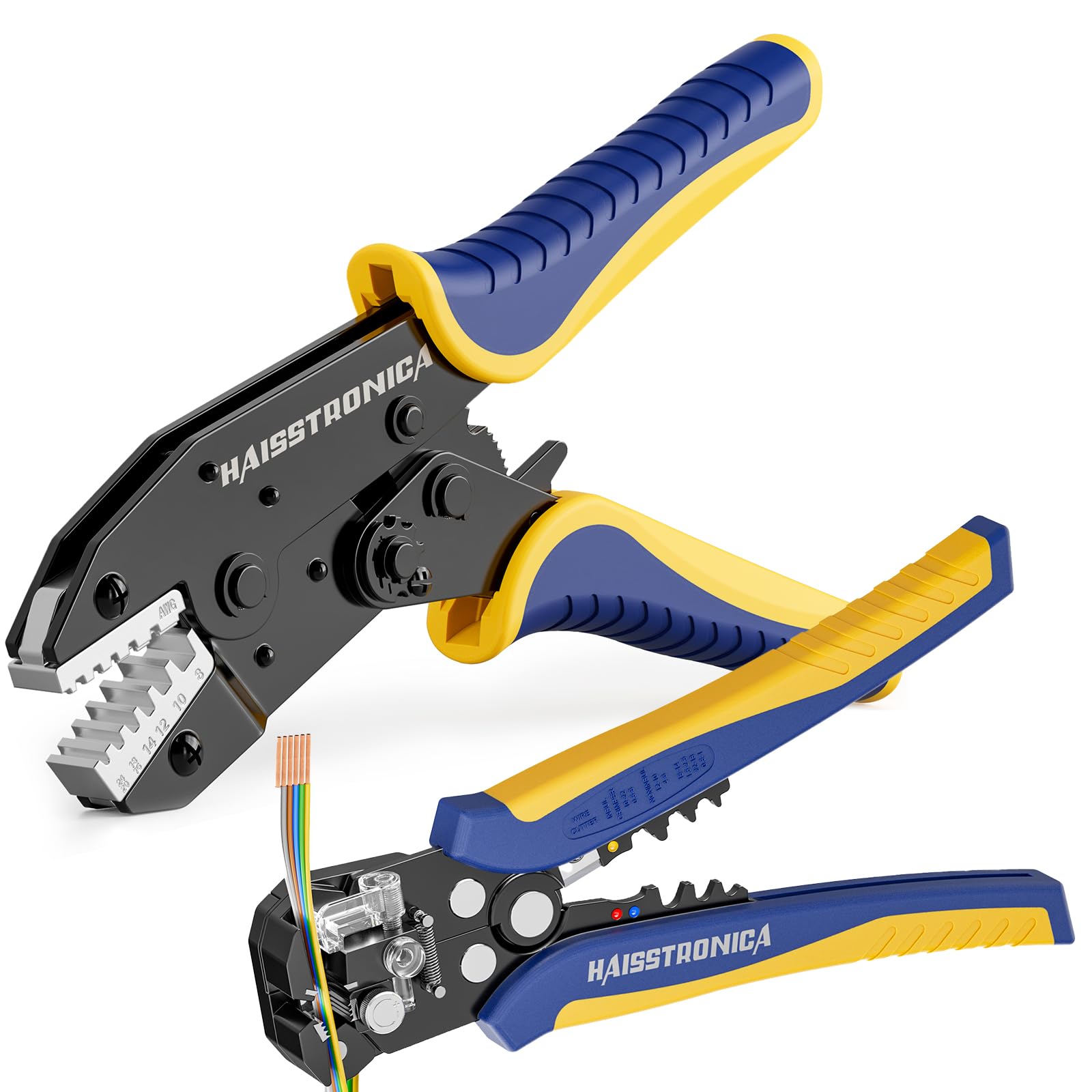 haisstronica ferrule Crimping Tool+Self-Adjusting Wire Stripper ...