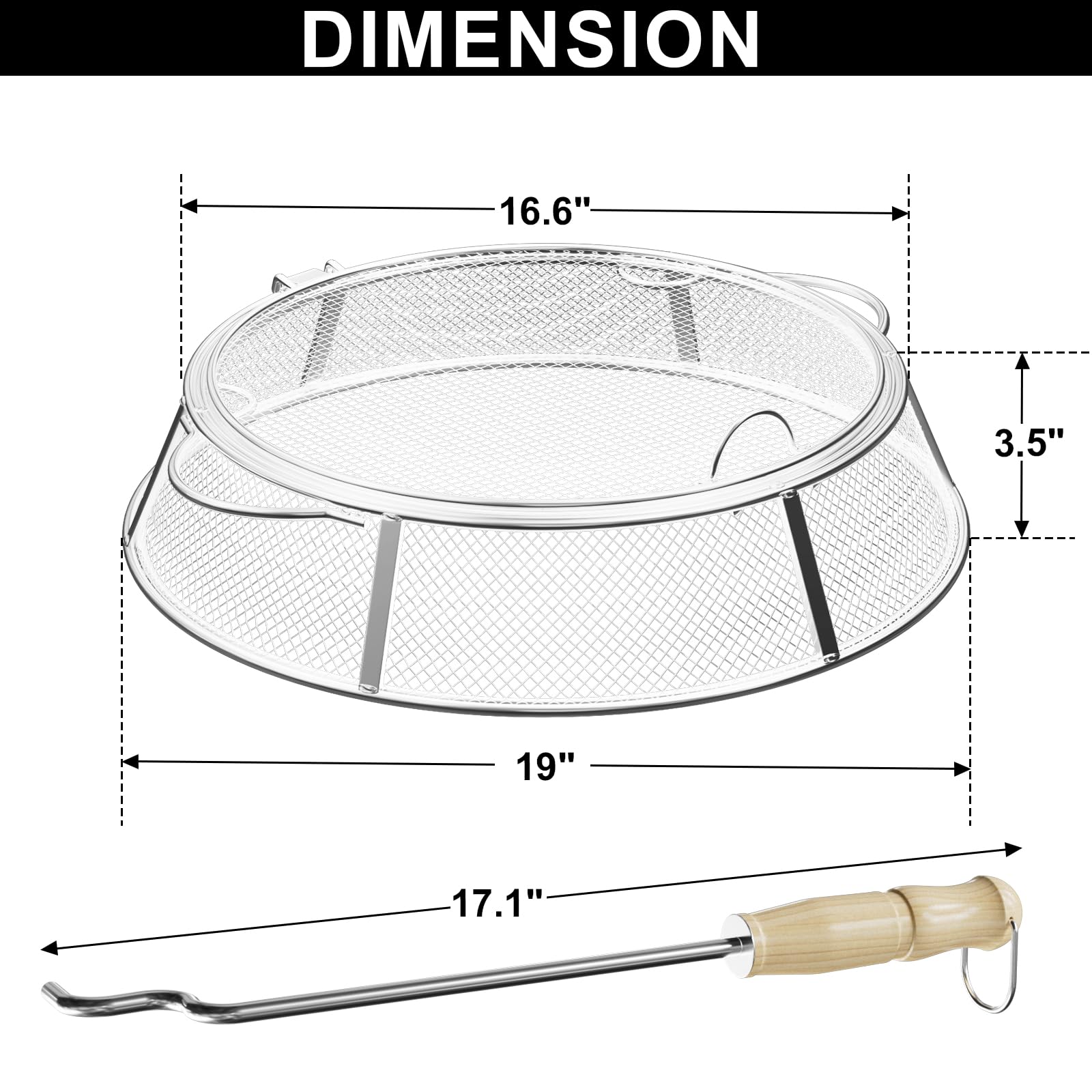 Fire Pit Spark Protector Screen Mesh for Solo Stove Bonfire Shield ...