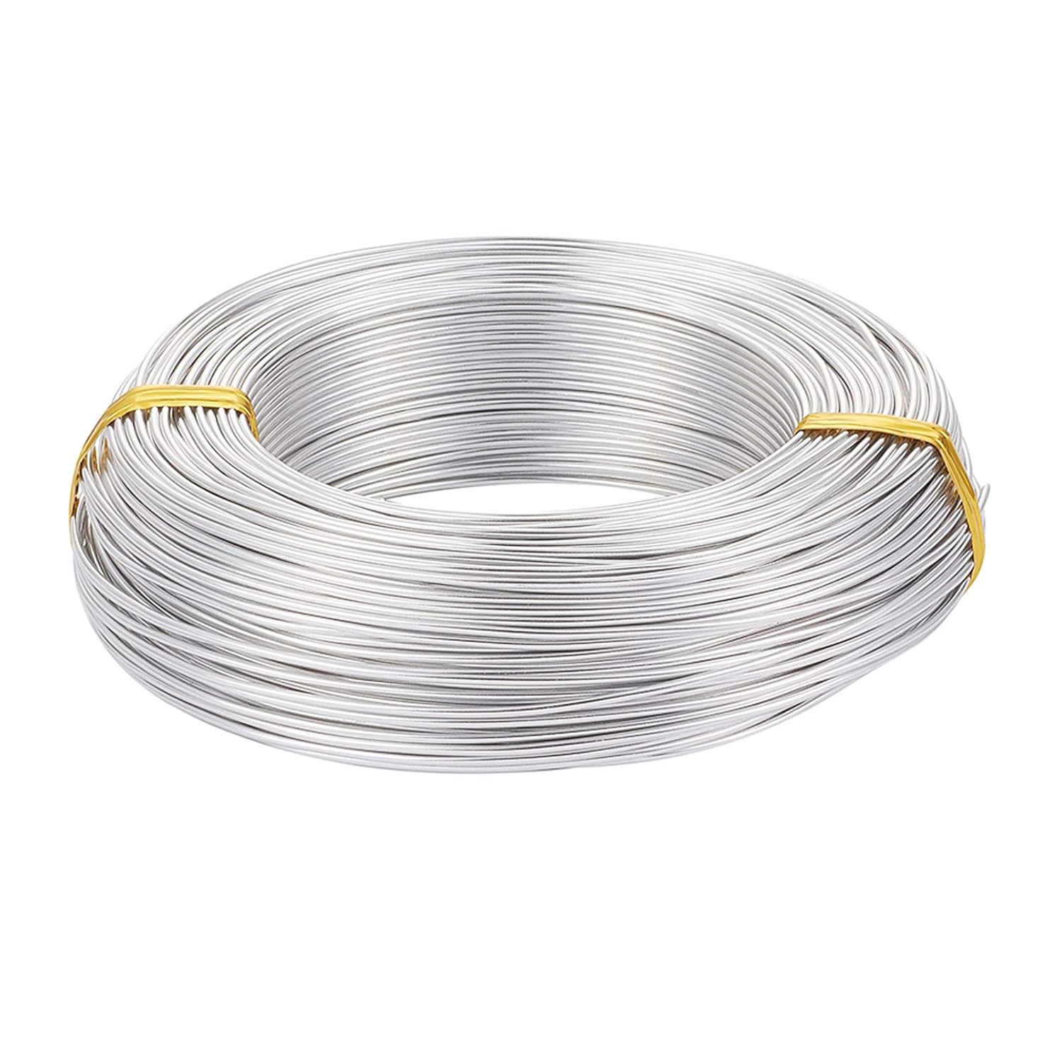 Amazon.com: Fashewelry 164 Feet 12 Gauge Aluminum Wire Silver Bendable ...