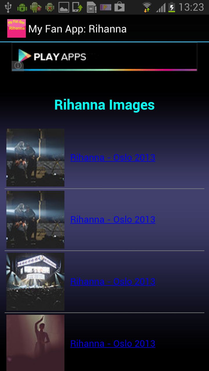 My Fan App : Rihanna - App on Amazon Appstore
