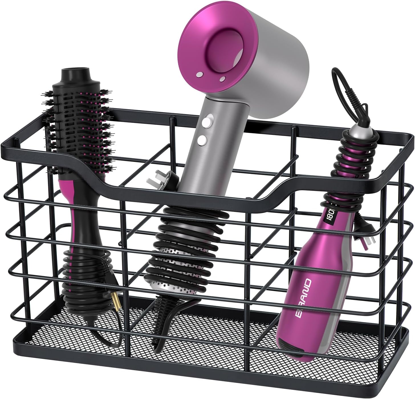 Amazon.com: mDesign Metal Wire Hair Care & Styling Tool Organizer ...