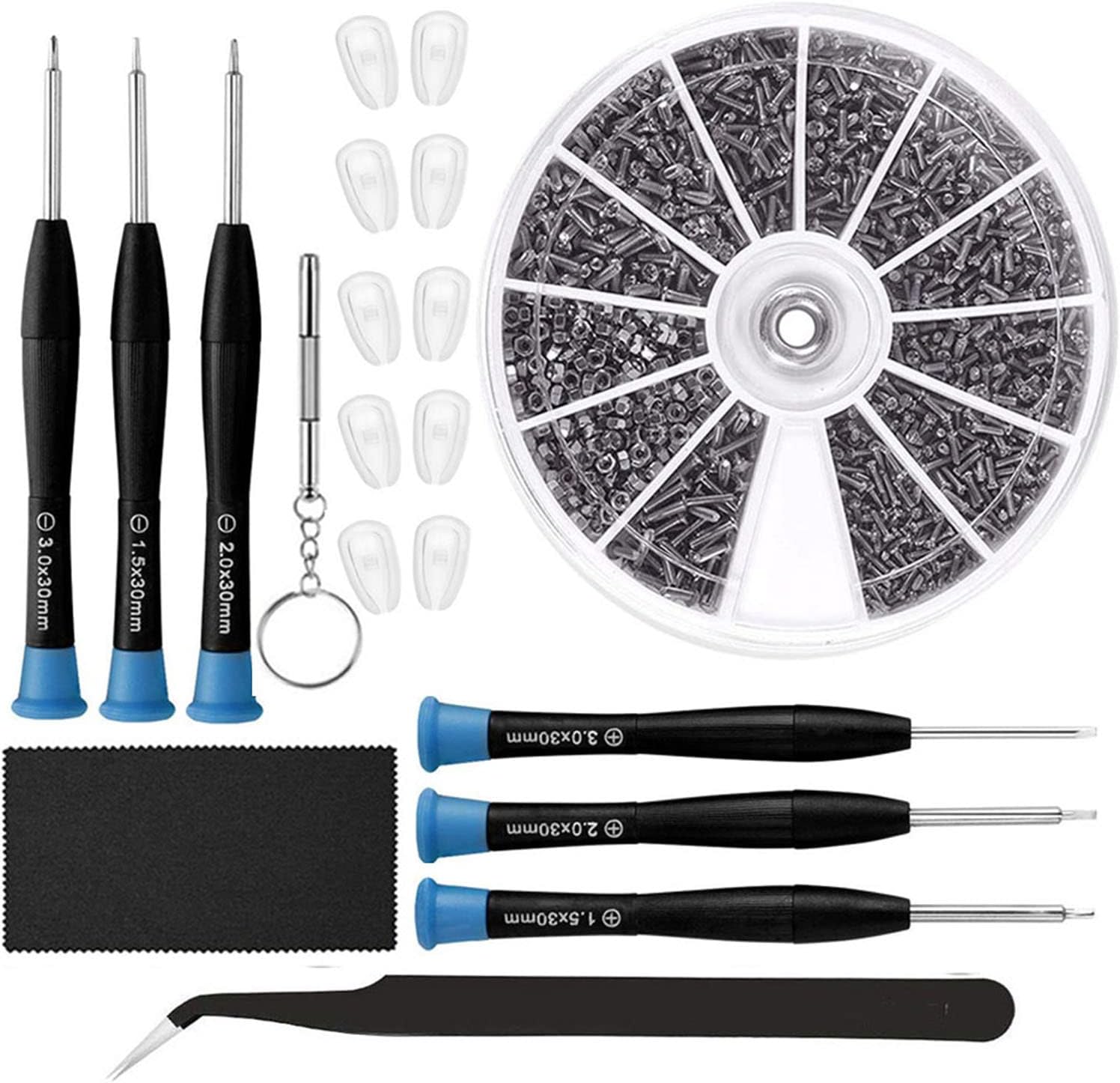 Amazon.com: Eyeglasses Repair Kit, HKIDEE Sunglasses Repair Kit Include ...