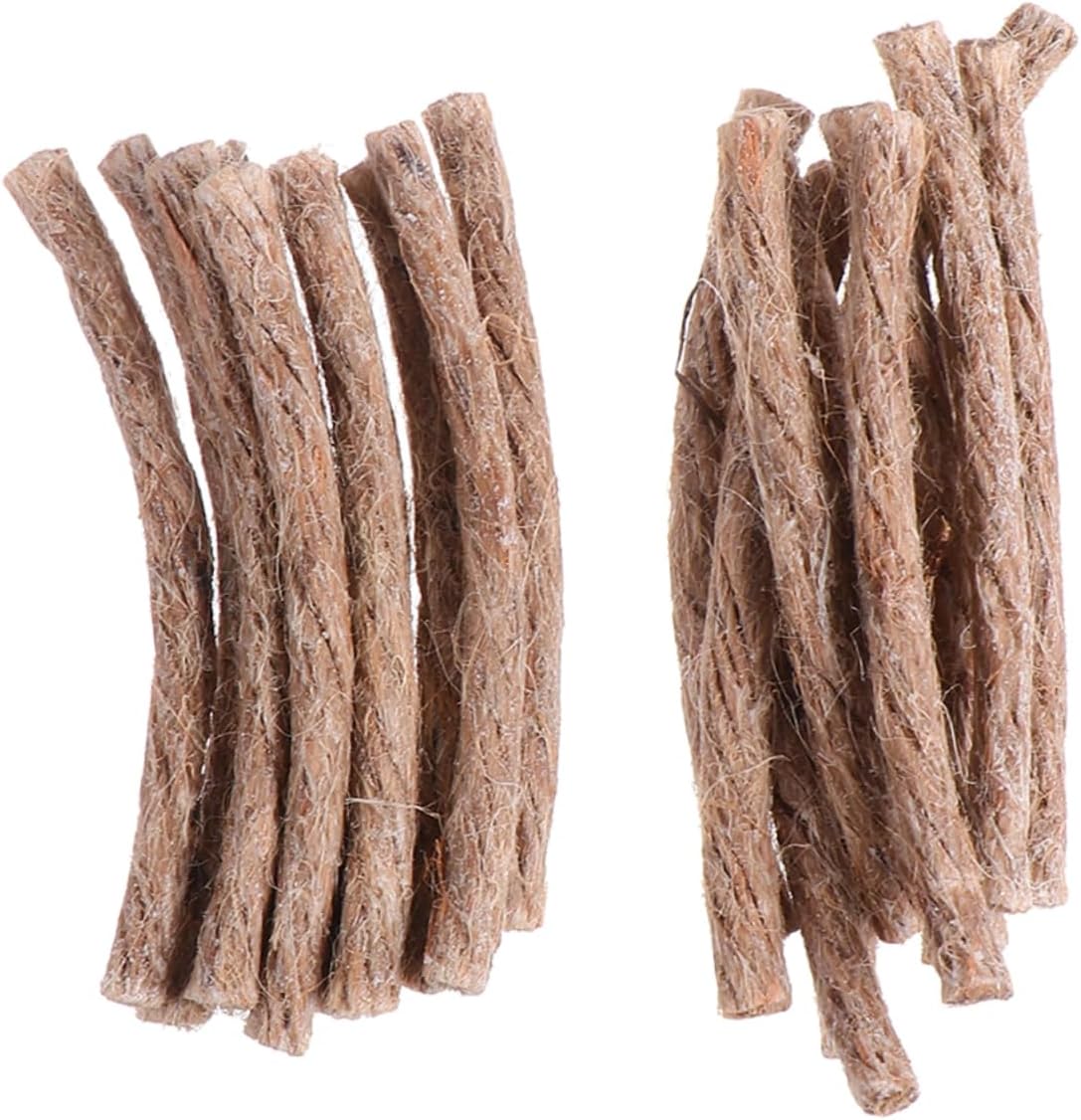 Amazon.com: Anneome 20pcs Hemp Rope Fire Starter Durable Camping Wick ...
