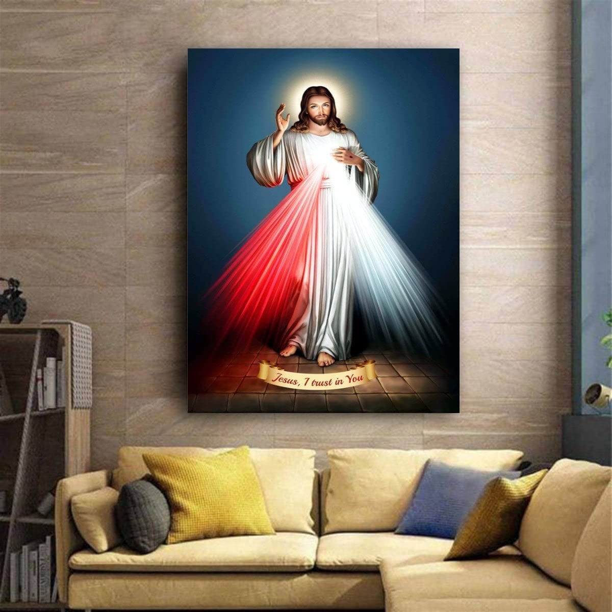 Amazon.com : 12 * 8 INCH Vaborous Jesus Divine Mercy I Trust in You ...