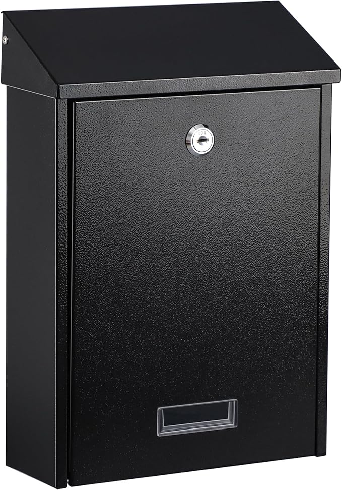 Amazon.com: xydled Mail Boxes with Key Lock,Locking Mailbox Wall ...
