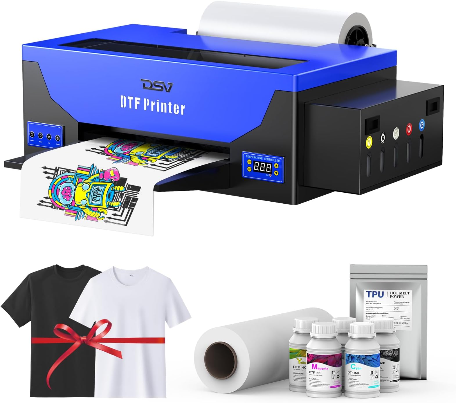 Amazon.com: Procolored F13 Panda DTF Printer A3 L1800 Apparel Printer ...