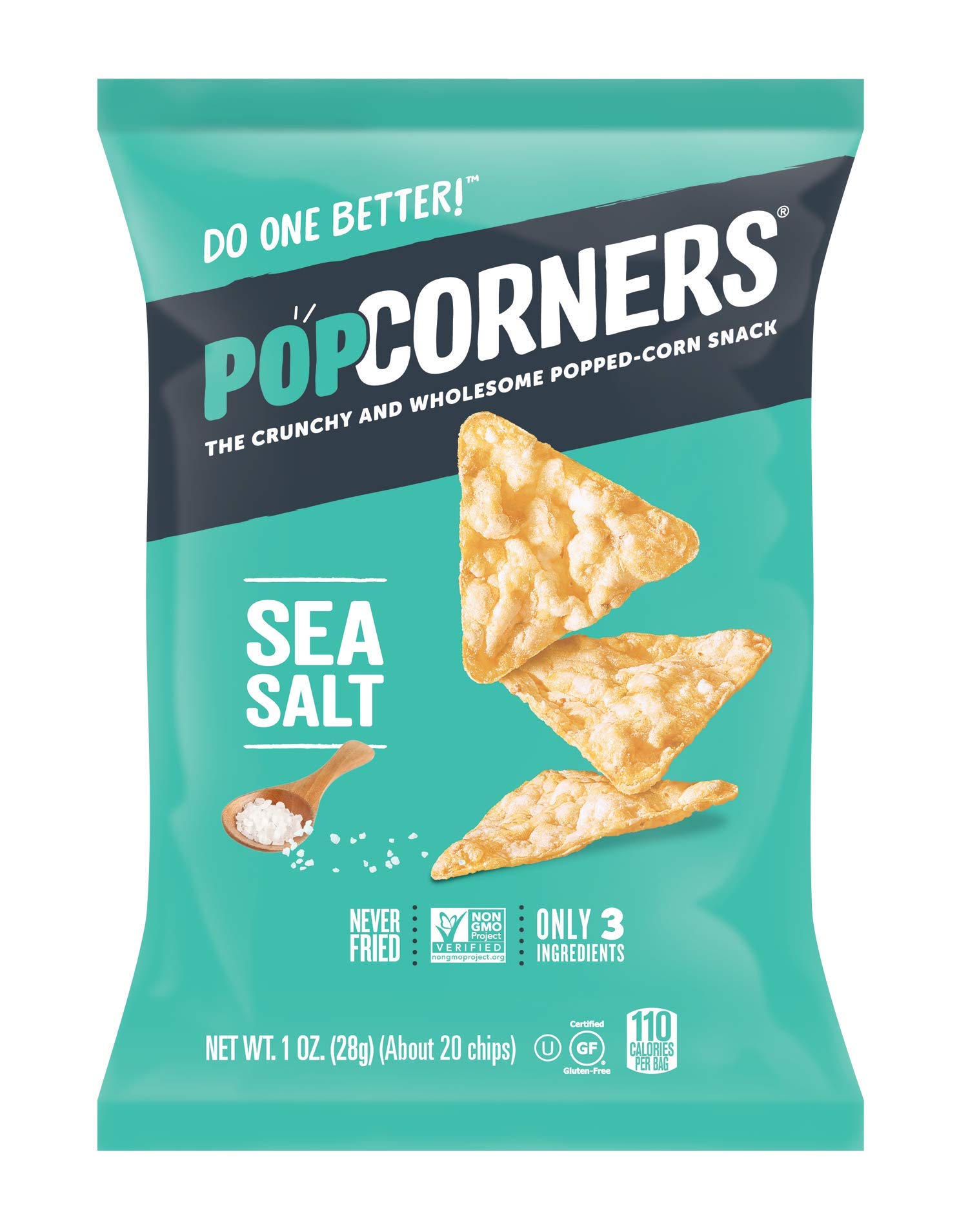 Snapklik.com : PopCorners Popped Corn Snacks, Sea Salt Gluten Free, 1 Ounce
