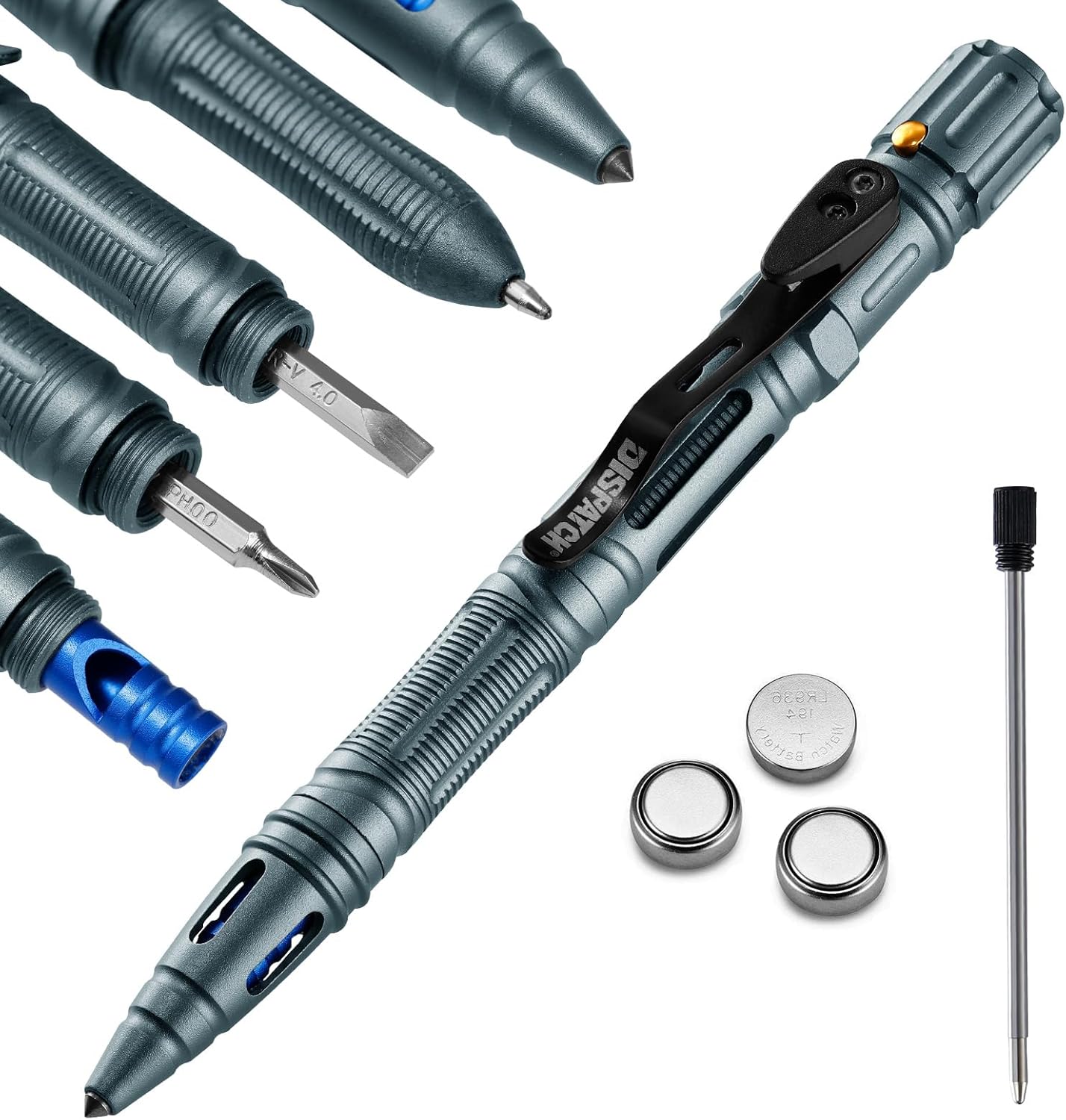 Dispatch Military Tactical Pen - 8 in 1 Professional Self Defense Pen ...
