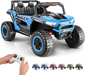 Amazon.com: Hikole 24V Ride on Toys Kids UTV, XXL Design, Two Seater Ride on Cars for Kids with ...