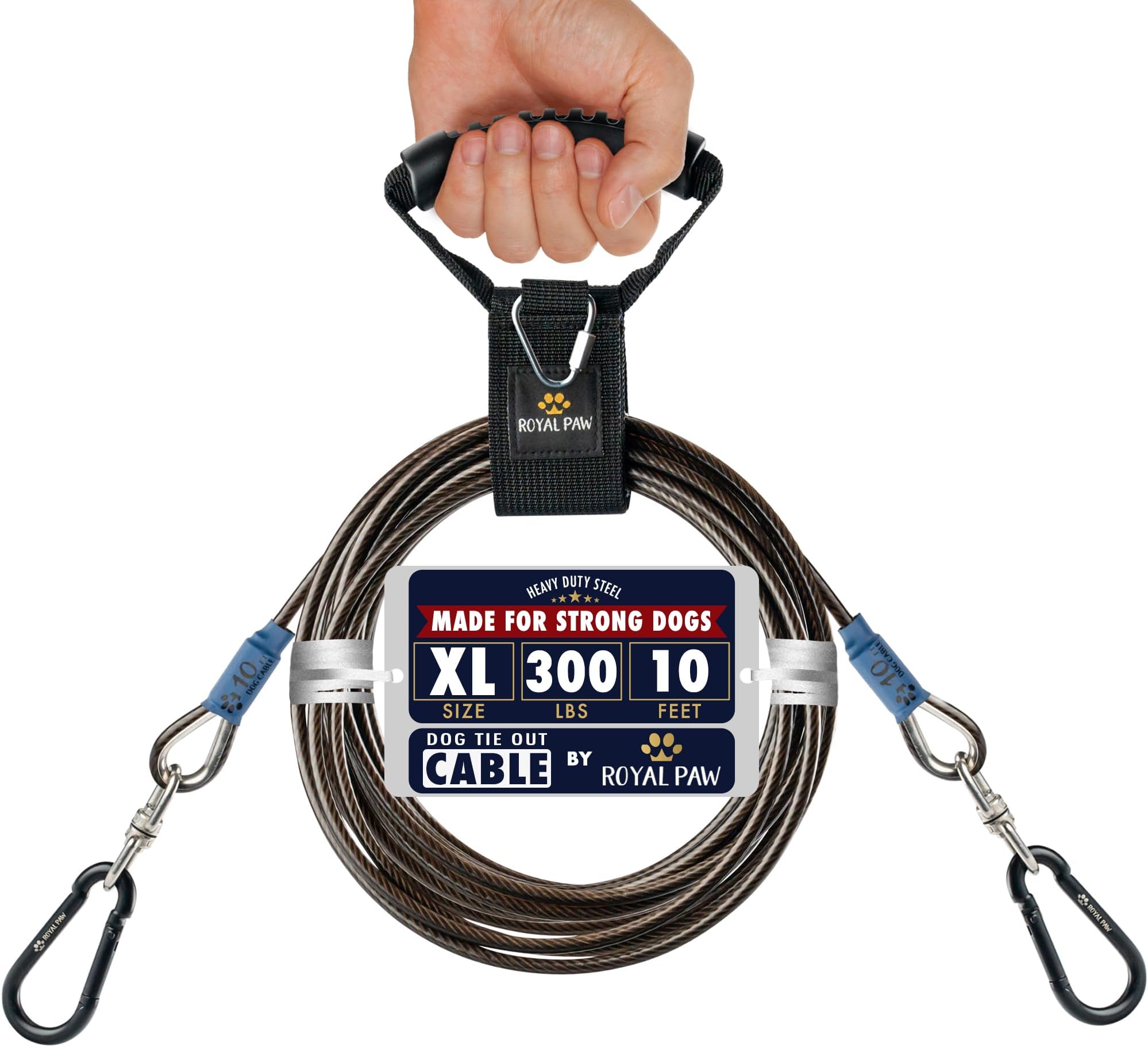 Amazon.com : MYAXBD 50 ft Tie Out Cable for Large Dogs - Dog Chains for ...